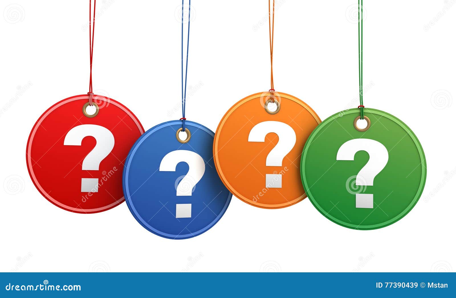 Illustration Des Fragezeichen-Konzeptes 3D Stock Abbildung ...