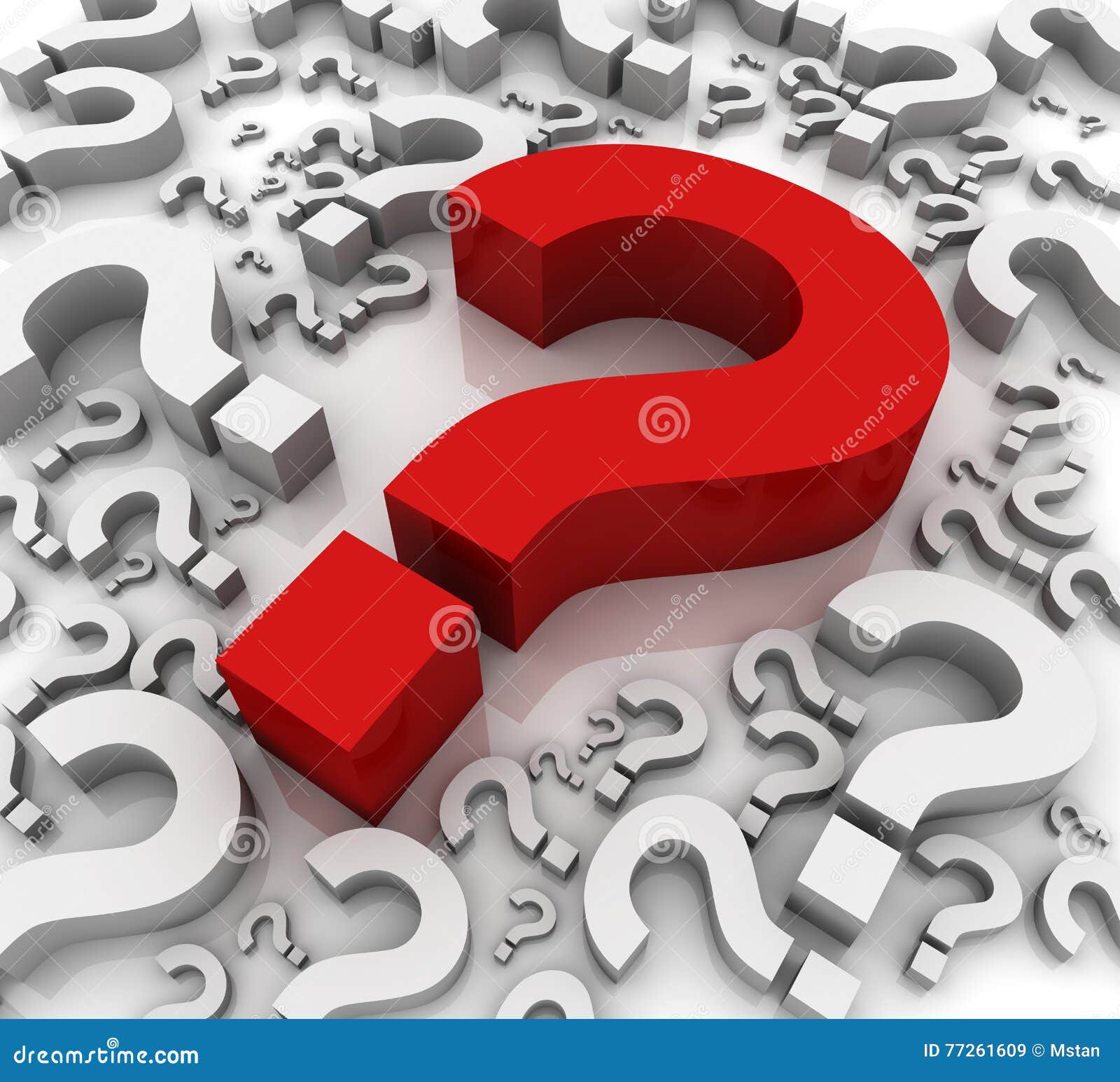 Illustration Des Fragezeichens 3d Stock Abbildung - Illustration von ...