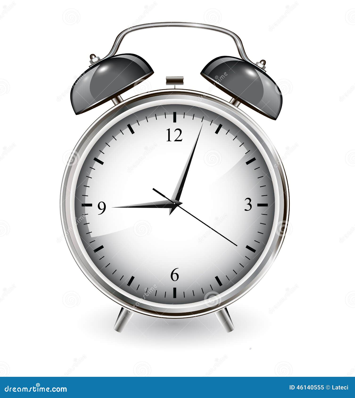 Illustration des Weckers vektor abbildung. Illustration von konzept ...