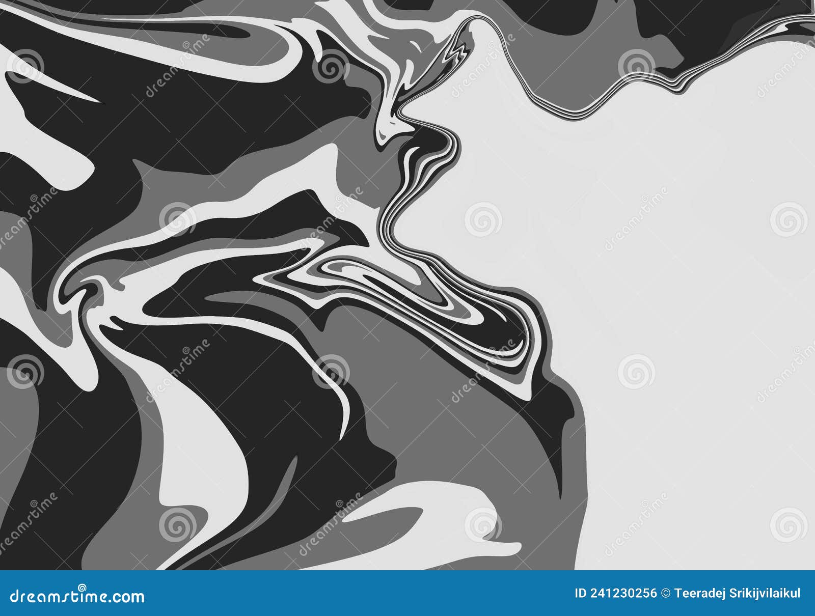 Abstract Black and White Fluid Background Stock Illustration ...