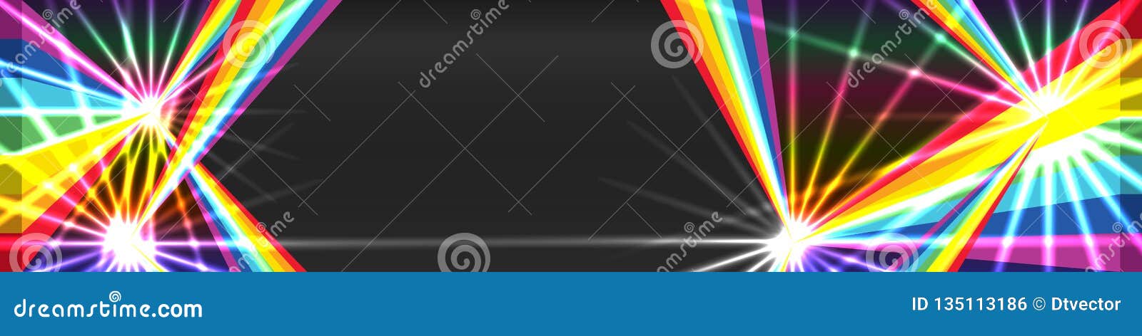 3d Rainbow Triangle Point Effect RGB Vector Illustration ...