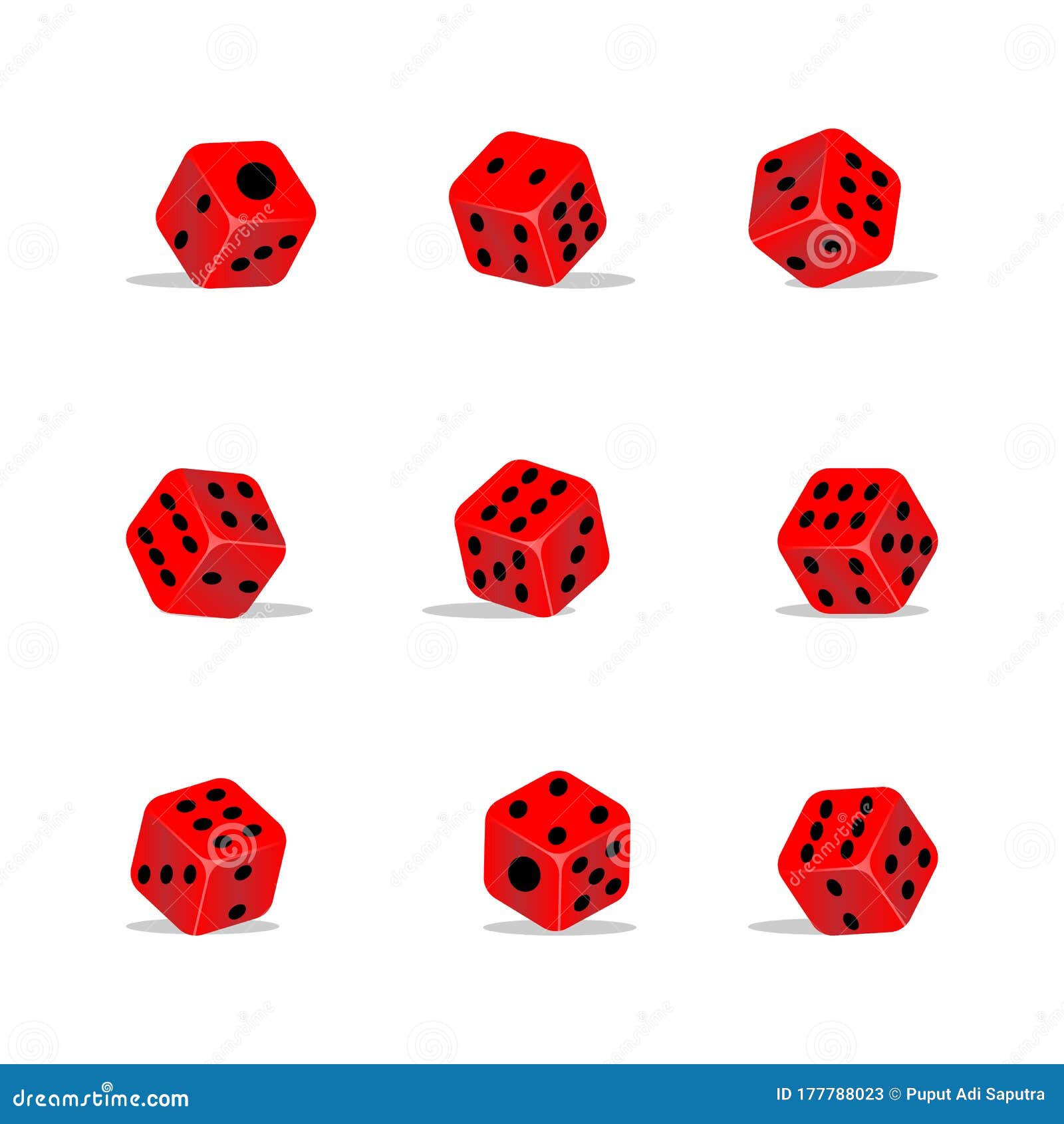 Illustration Design of Dice Stock Vector - Illustration of fortune ...