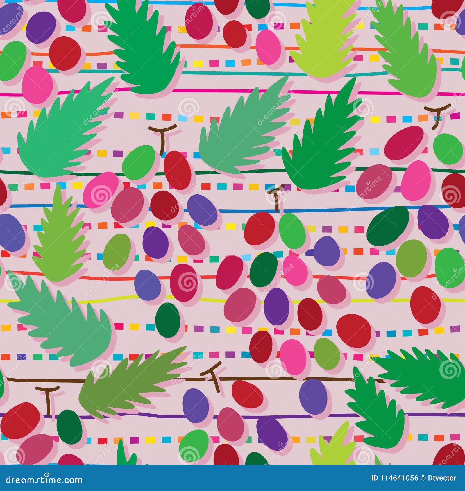 Grape Style Abstract Seamless Pattern Stock Vector - Illustration of ...