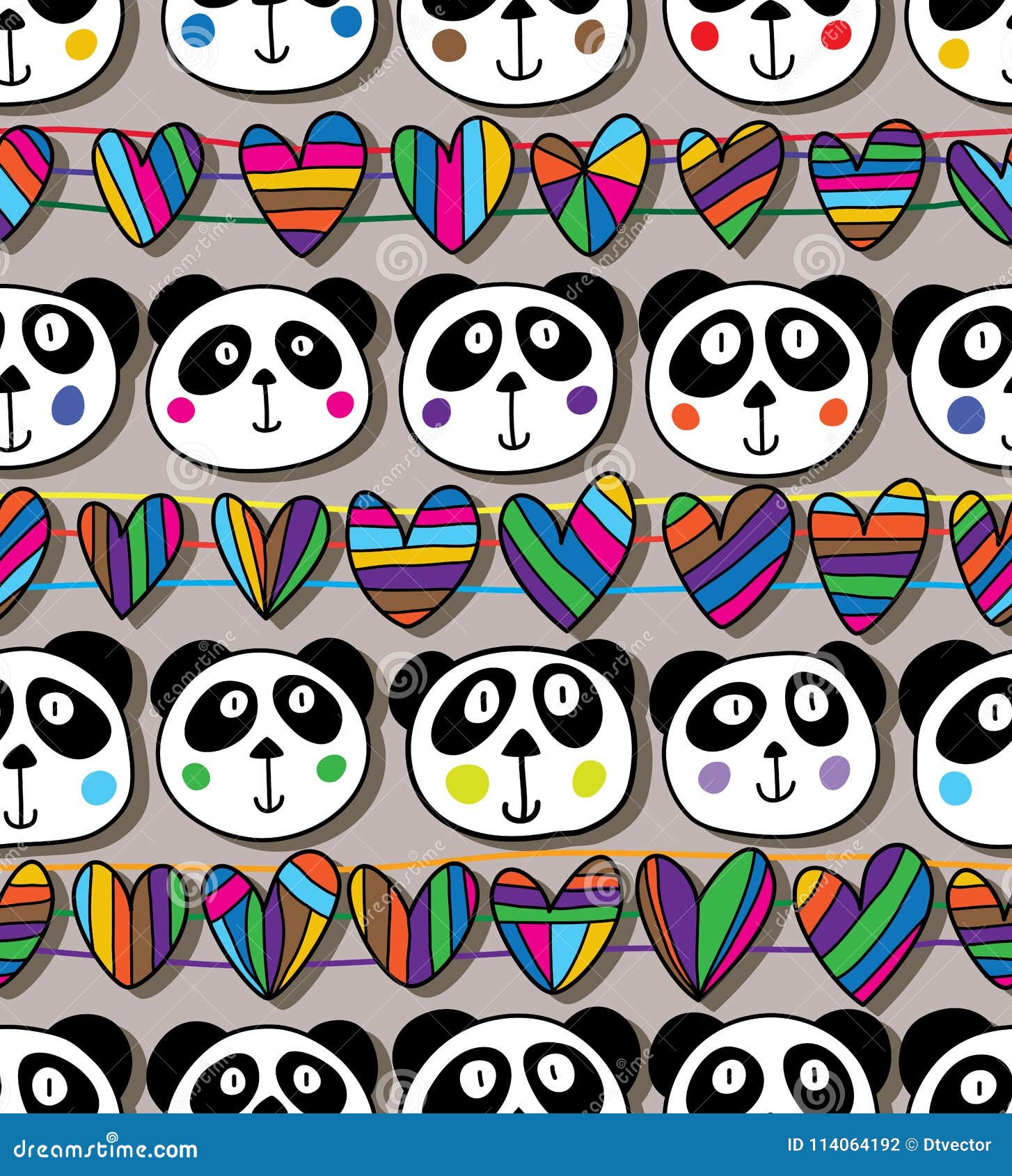 Panda Head Silhouette Vector Illustration | CartoonDealer.com #75949364