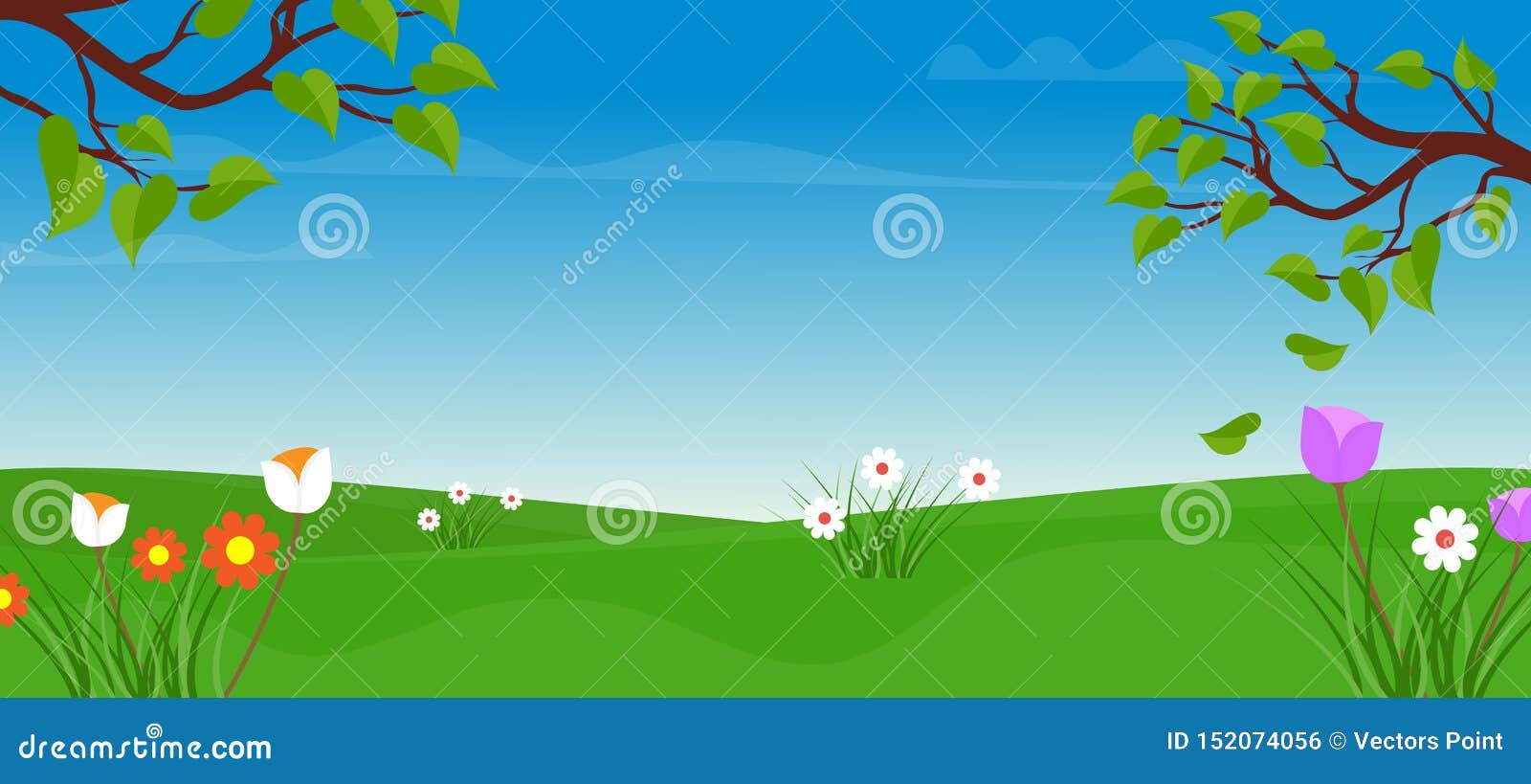 Garden Background Vector stock vector. Illustration of design - 152074056