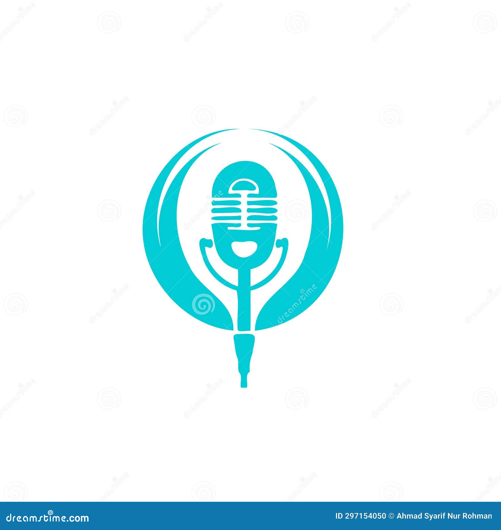 Illustration of an Plug and Microphone with Cable Stock Illustration ...