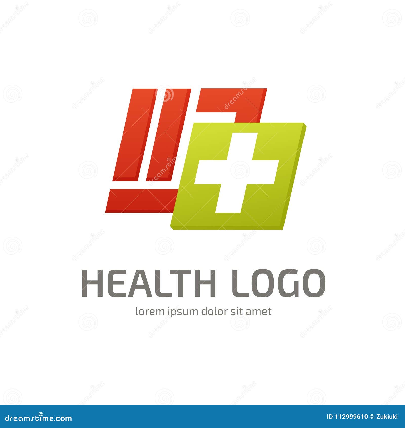 Logo Design Abstract Medical Vector Template Stock Vector
