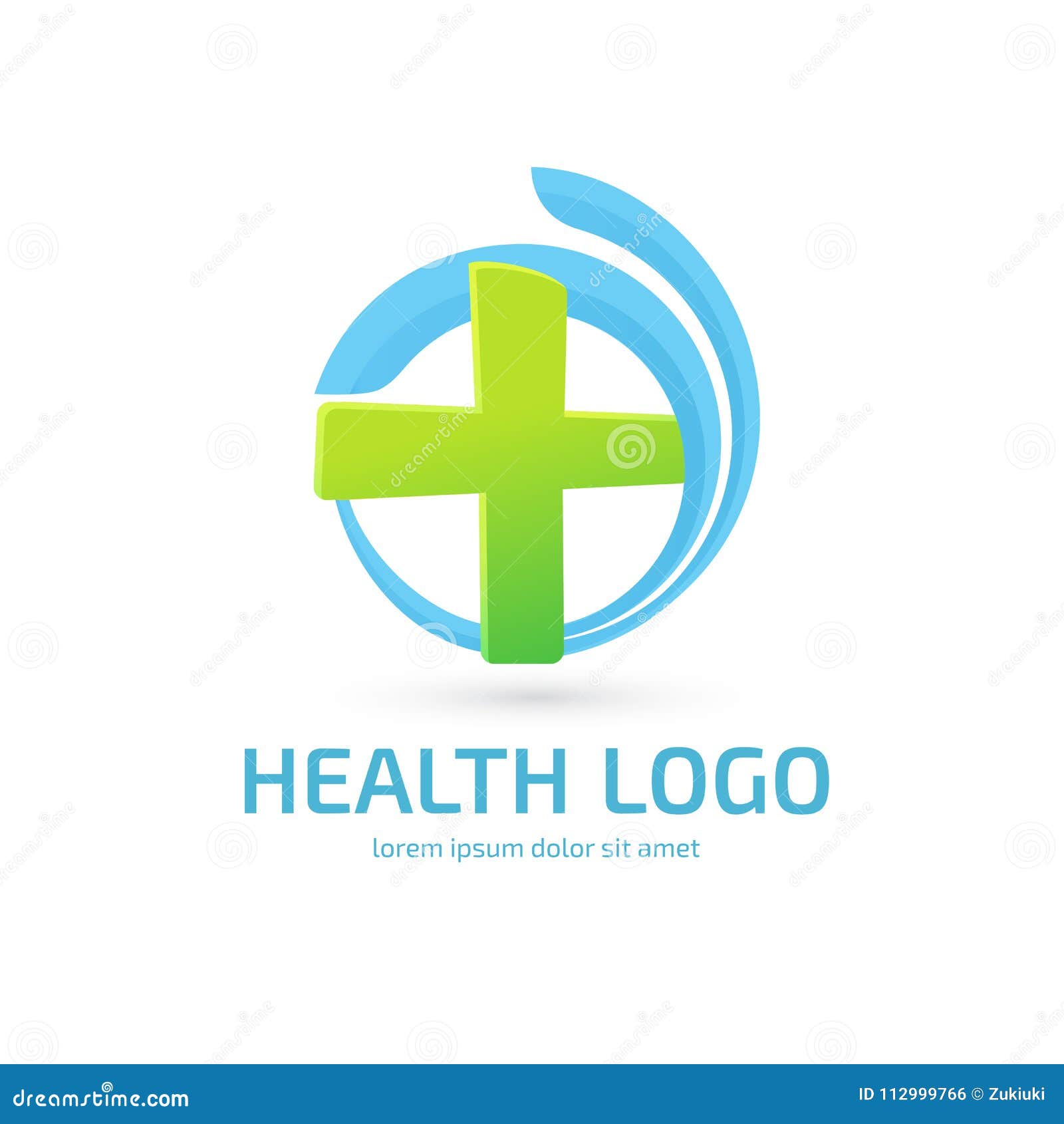 Logo Design Abstract Medical Vector Template Stock Vector