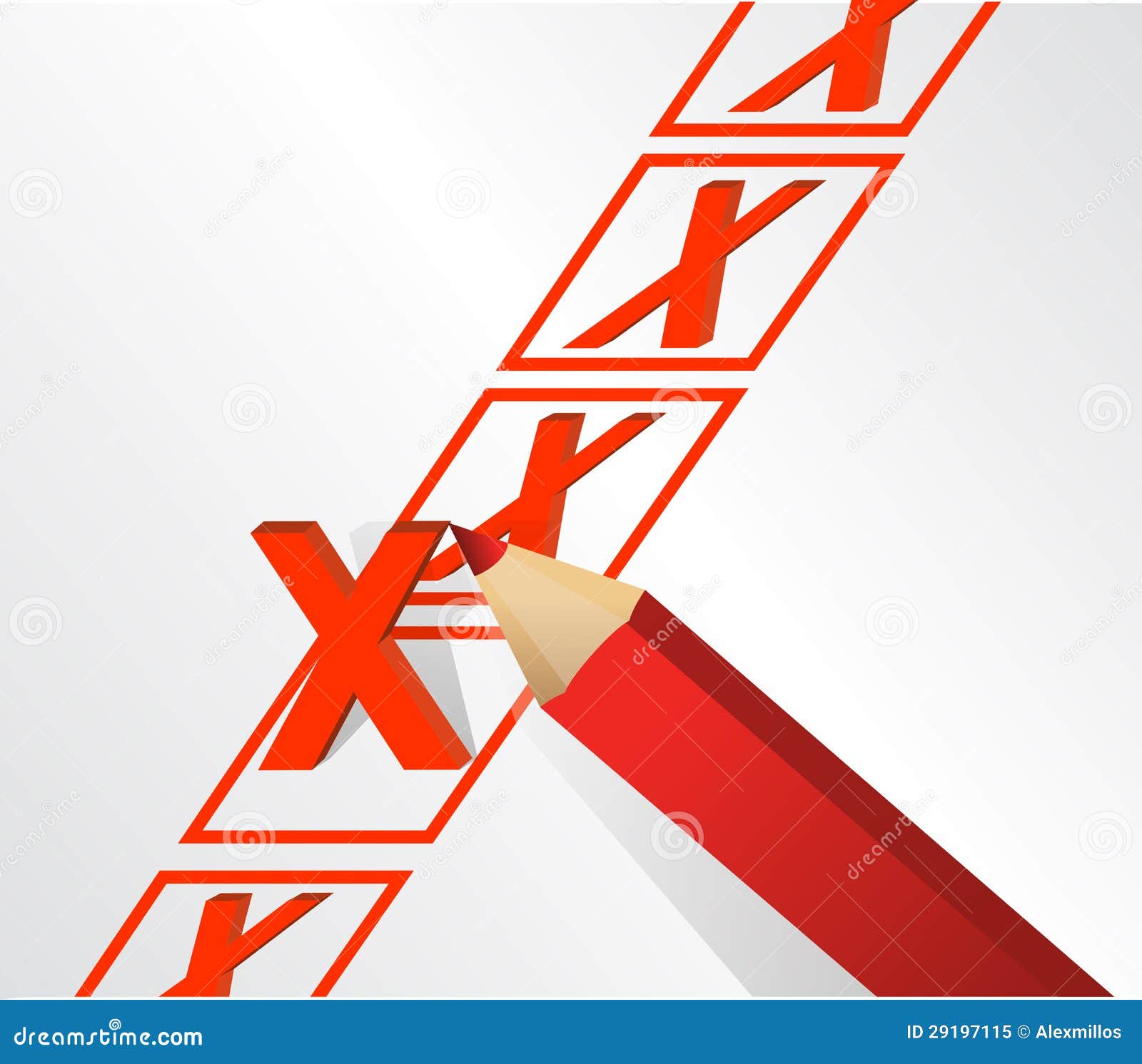 Illustration Design of X Mark Stock Illustration - Illustration of ...