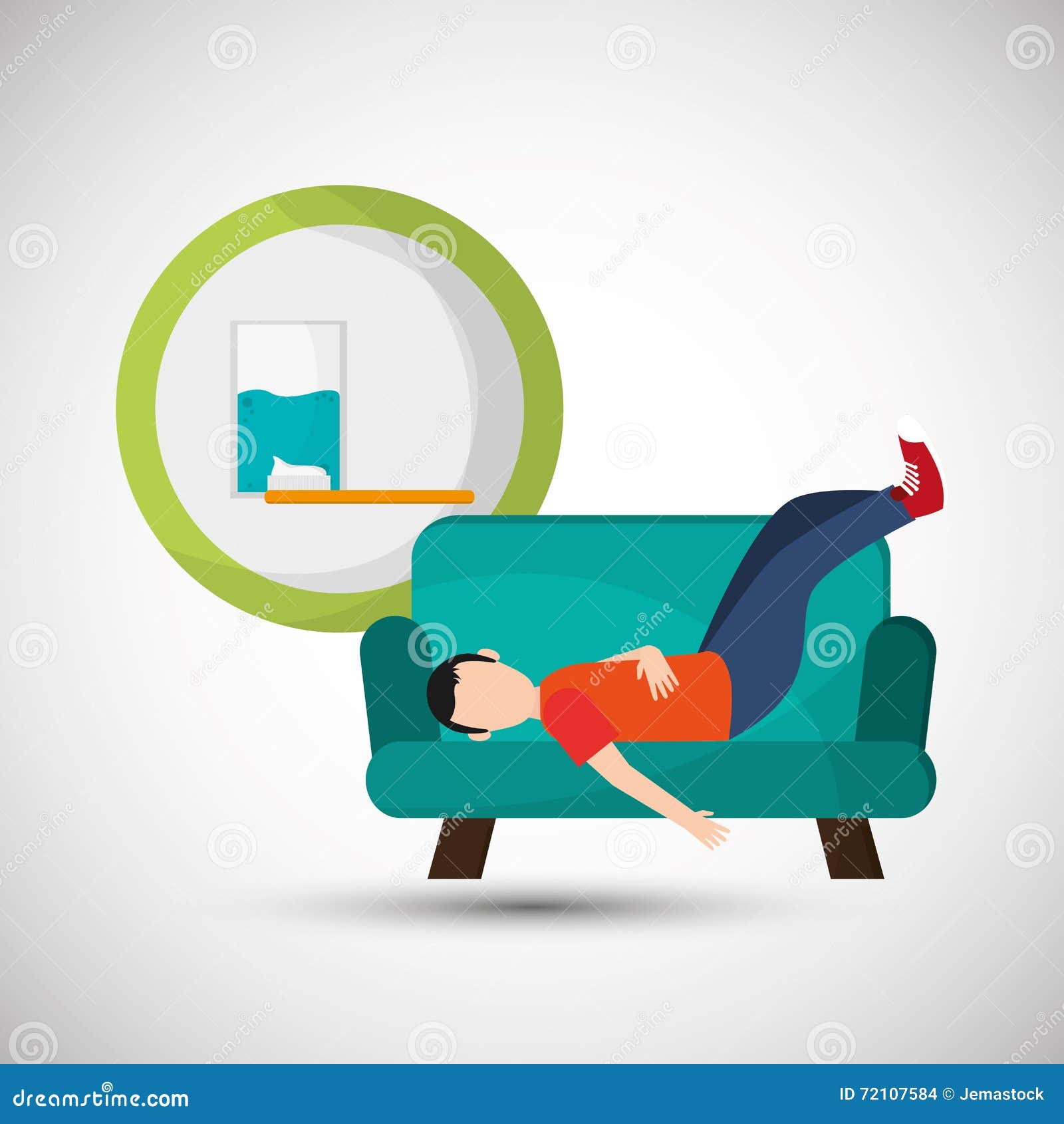 Illustration Design of Resting, Editable Vecctor Stock Vector ...