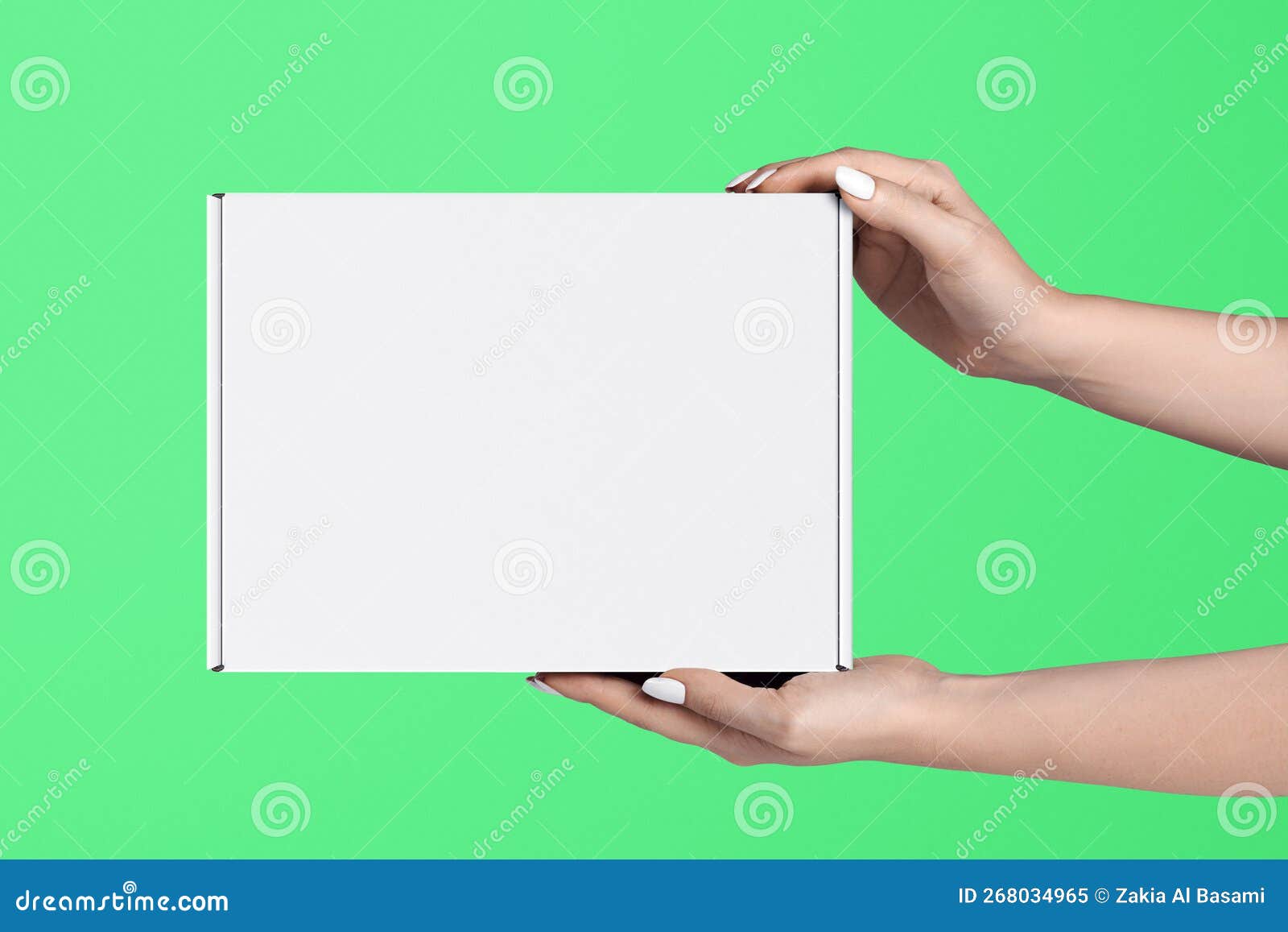 Illustration Design of White Box in a Green Background Stock Image ...