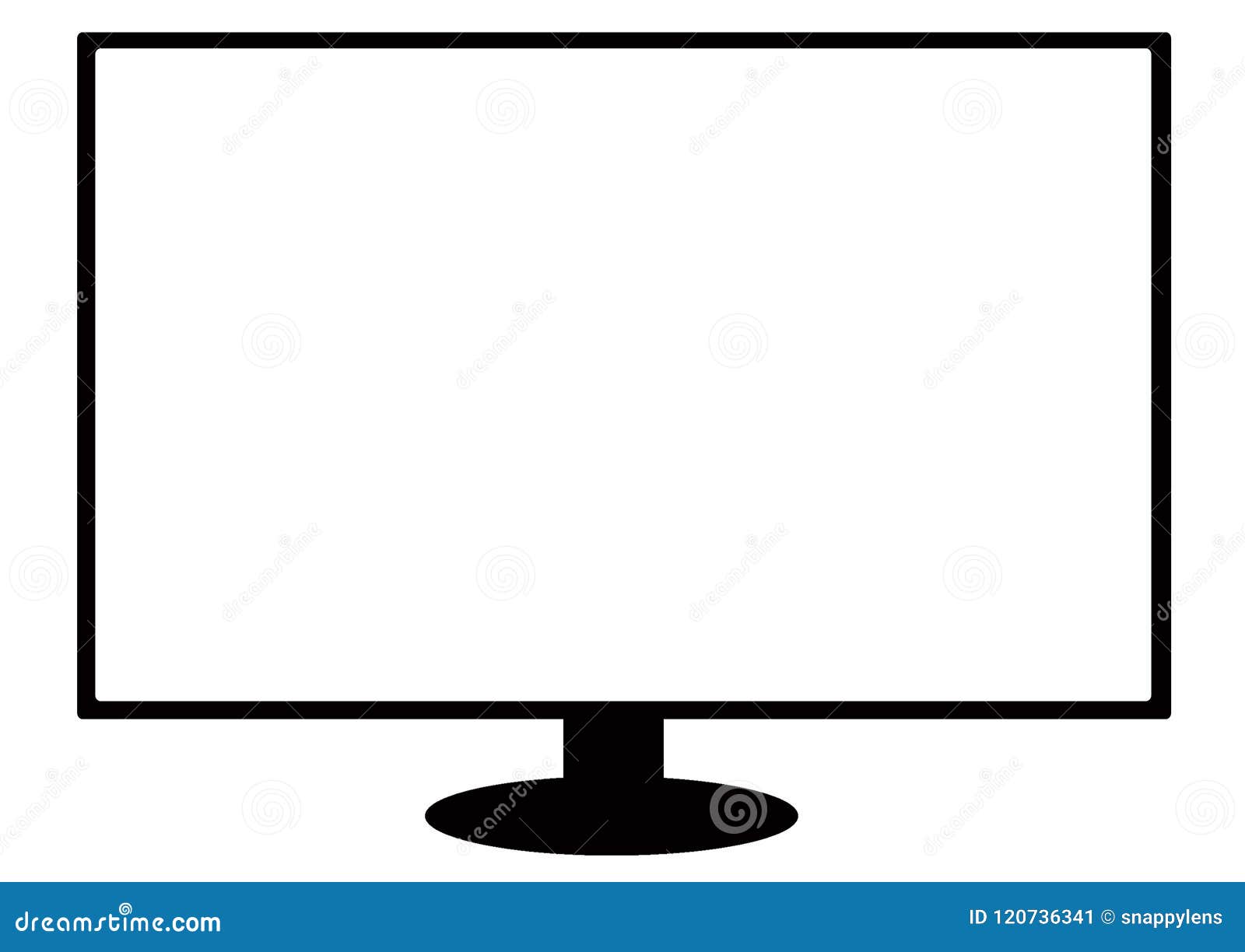An Illustration of a Computer Screen Display Lcd Stock Illustration ...