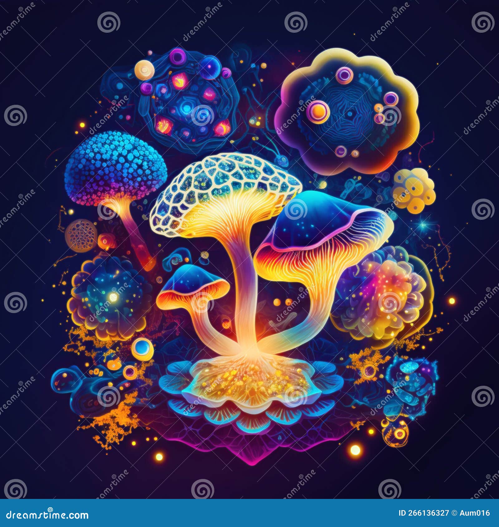 The Development of Nature in Astral Stock Illustration - Illustration ...