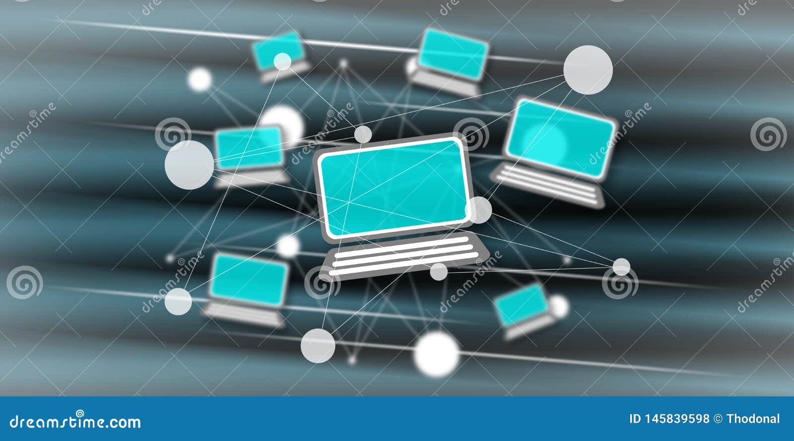 Concept of Devices Connection Stock Illustration - Illustration of ...