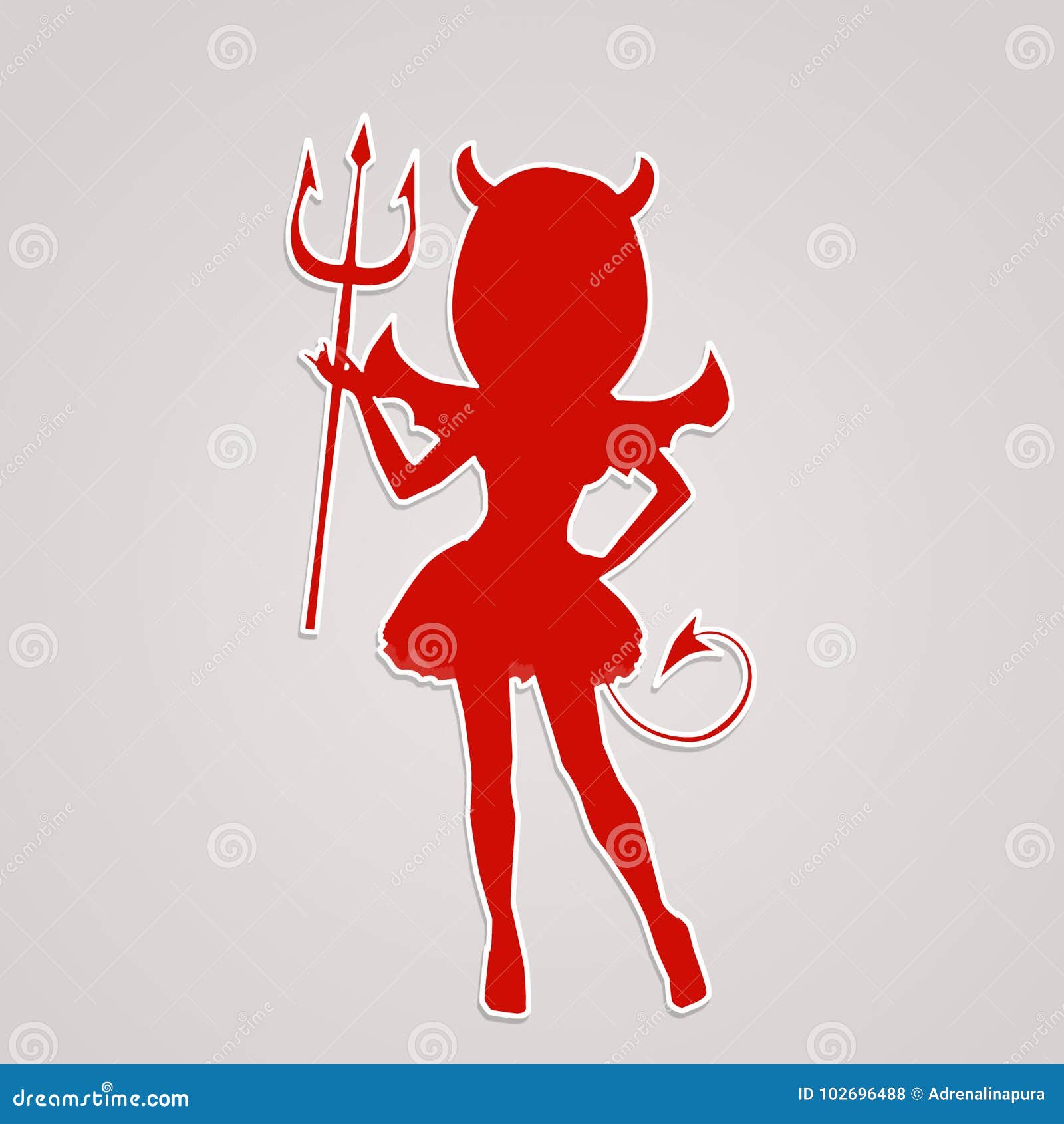 Devil Silhouette Royalty-Free Stock Image | CartoonDealer.com #4579150
