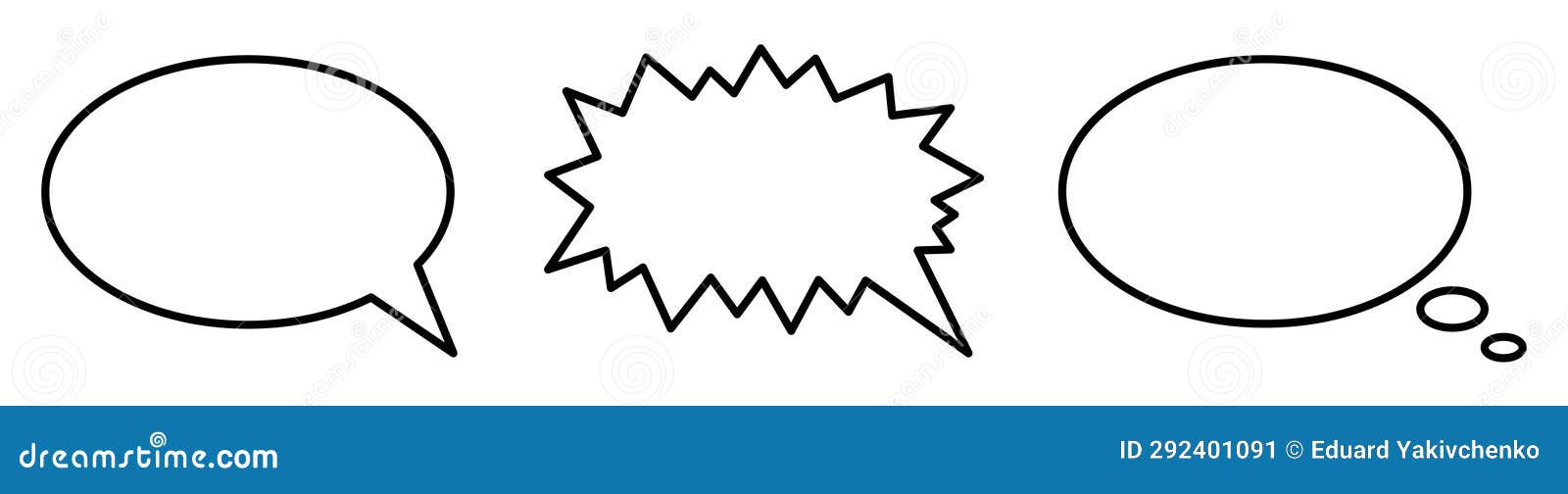 Illustration of Dialogue Comics Spaces for Text Input Stock ...