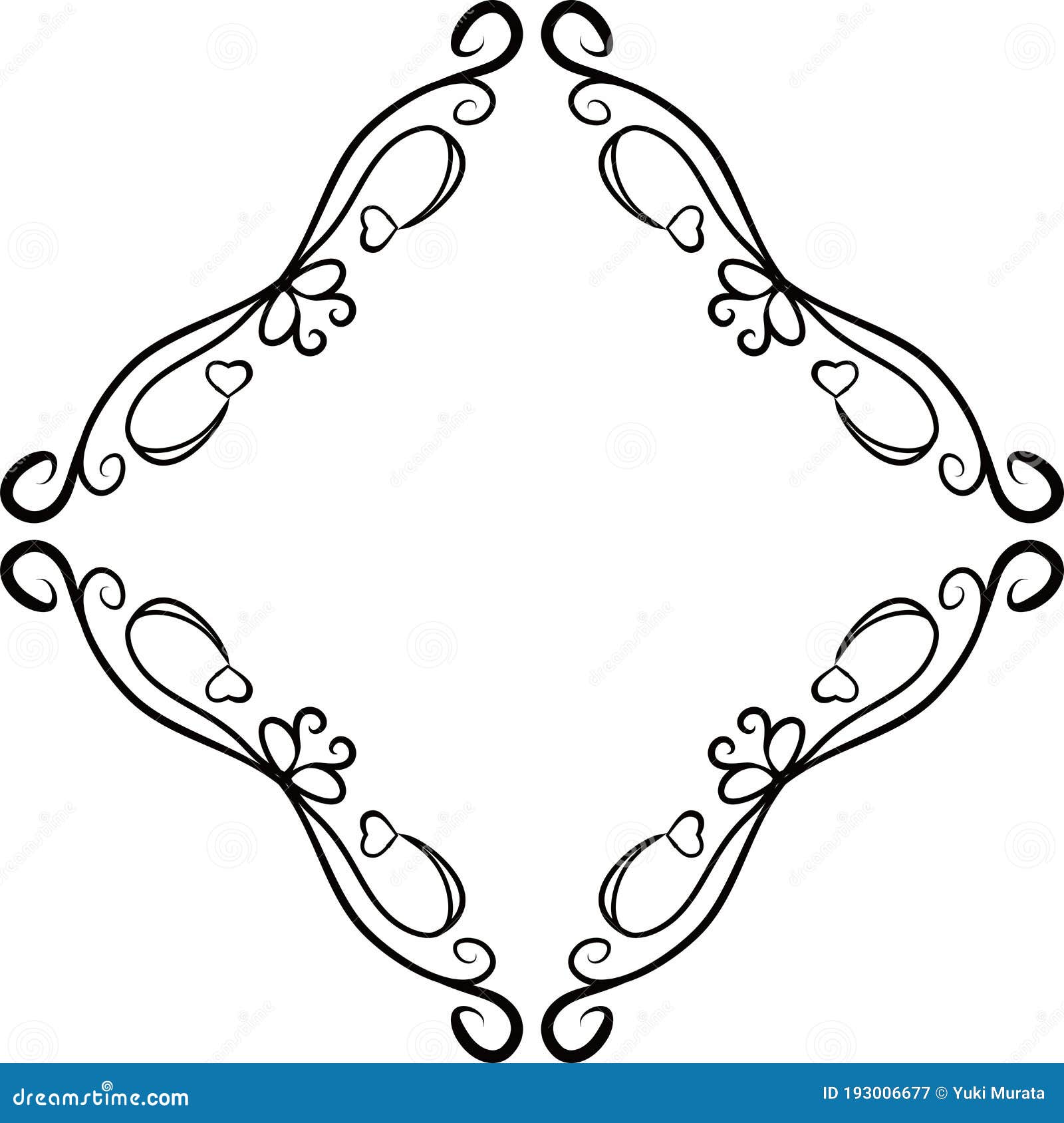 Diamond Antique Pattern Frame Stock Vector - Illustration of frame ...