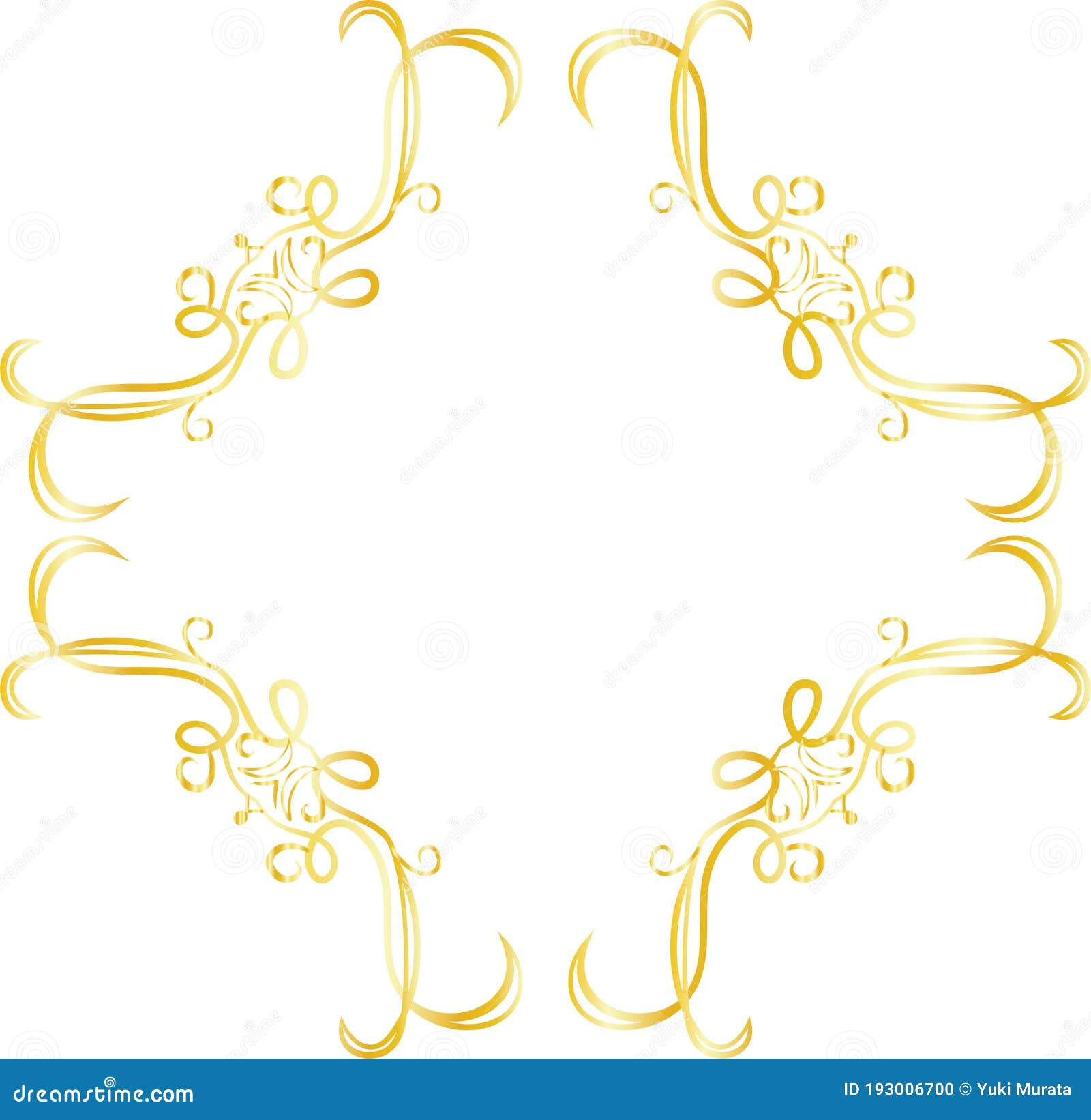 Gold Diamond Antique Pattern Frame Stock Vector - Illustration of parts ...