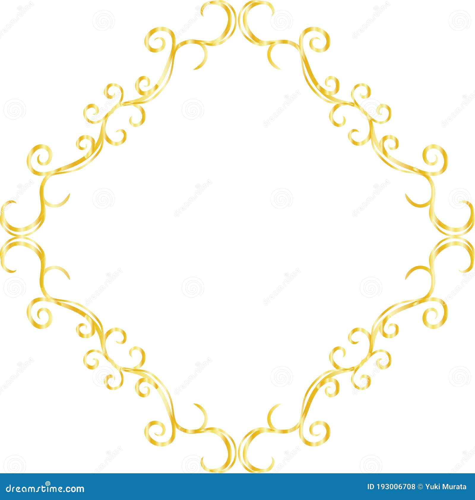 Gold Diamond Antique Pattern Frame Stock Vector - Illustration of ...