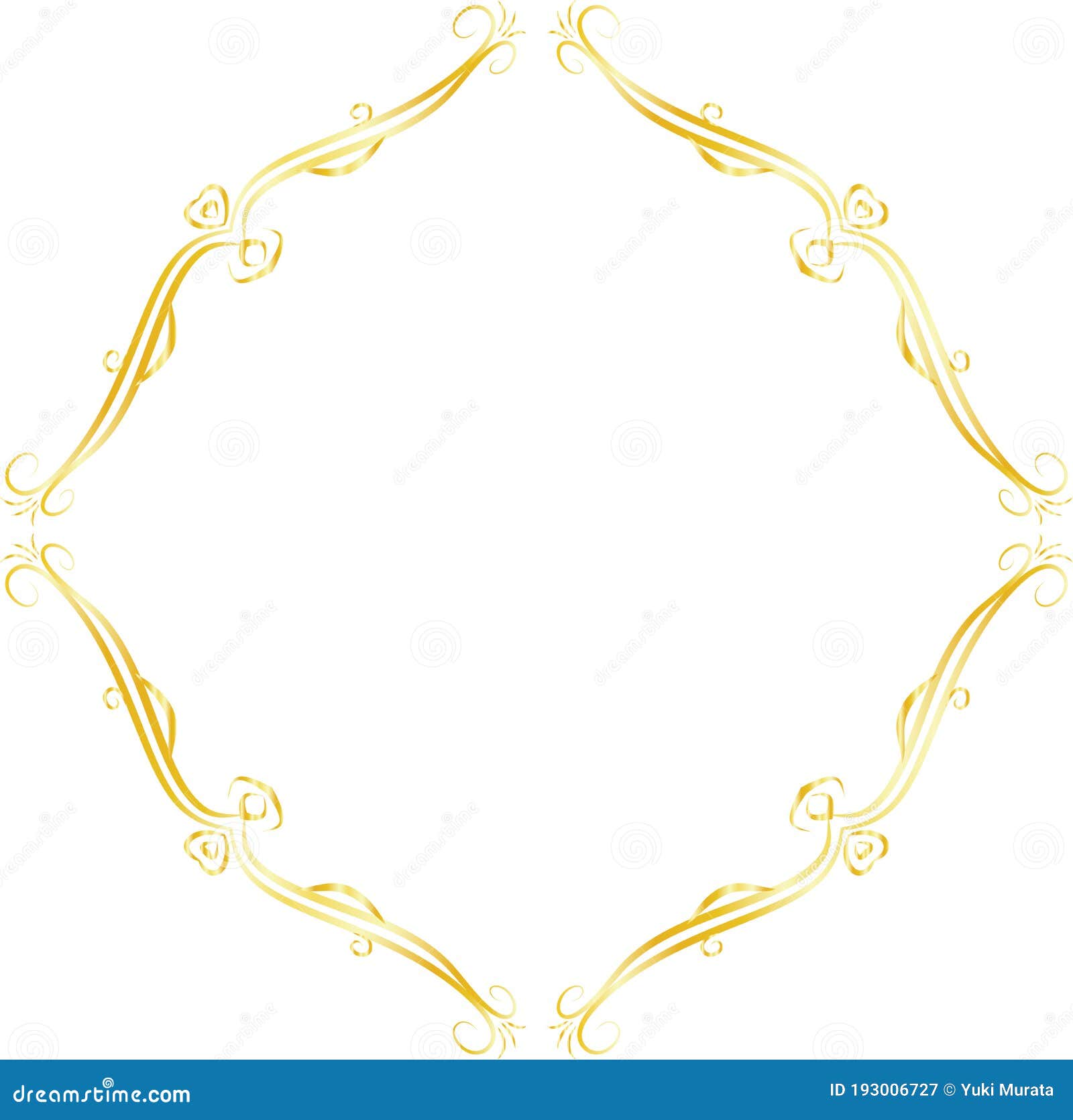 Gold Diamond Antique Pattern Frame Stock Vector - Illustration of parts ...