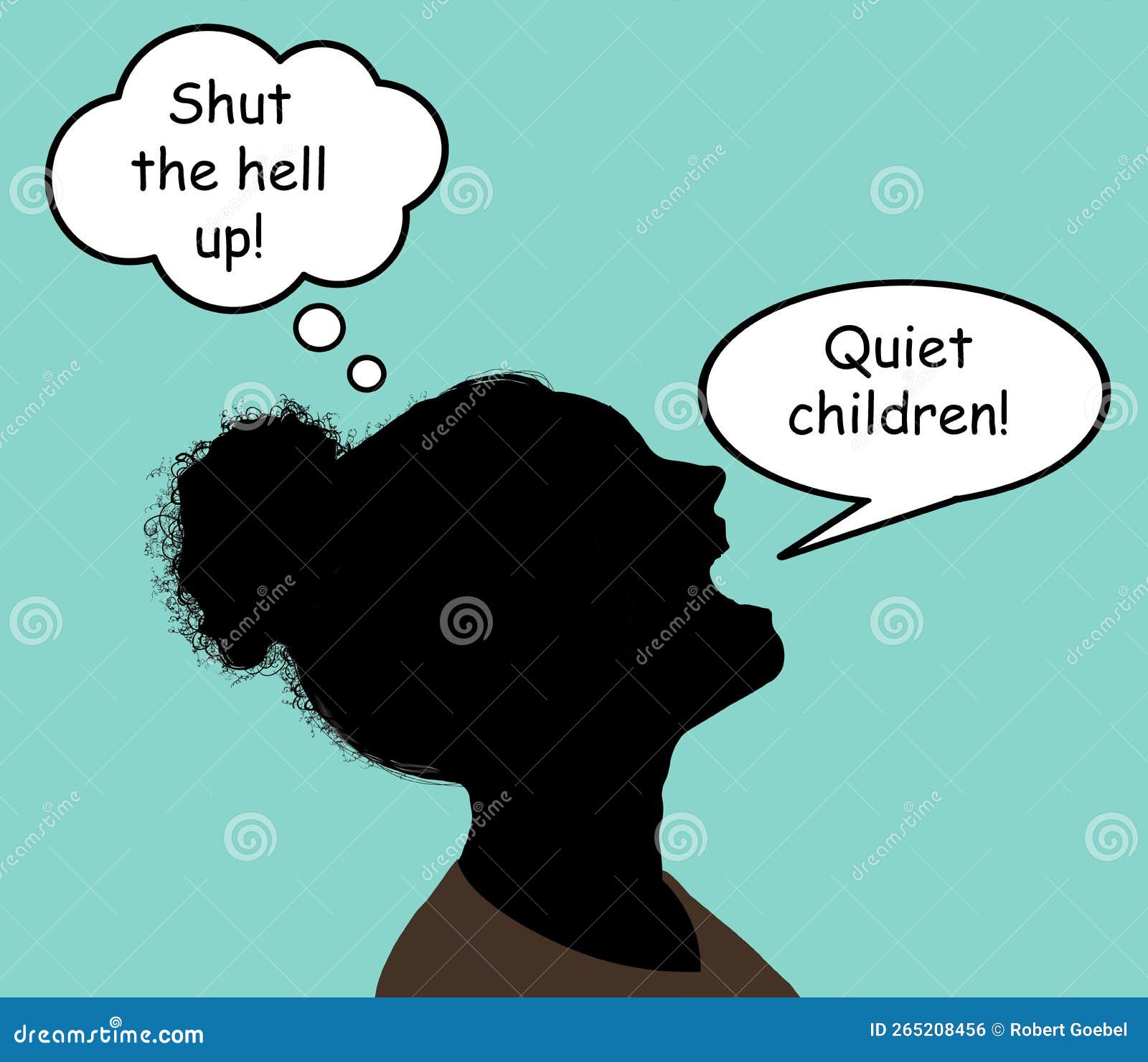 Speech Difference And Opposite Thinking Cartoon Vector | CartoonDealer ...