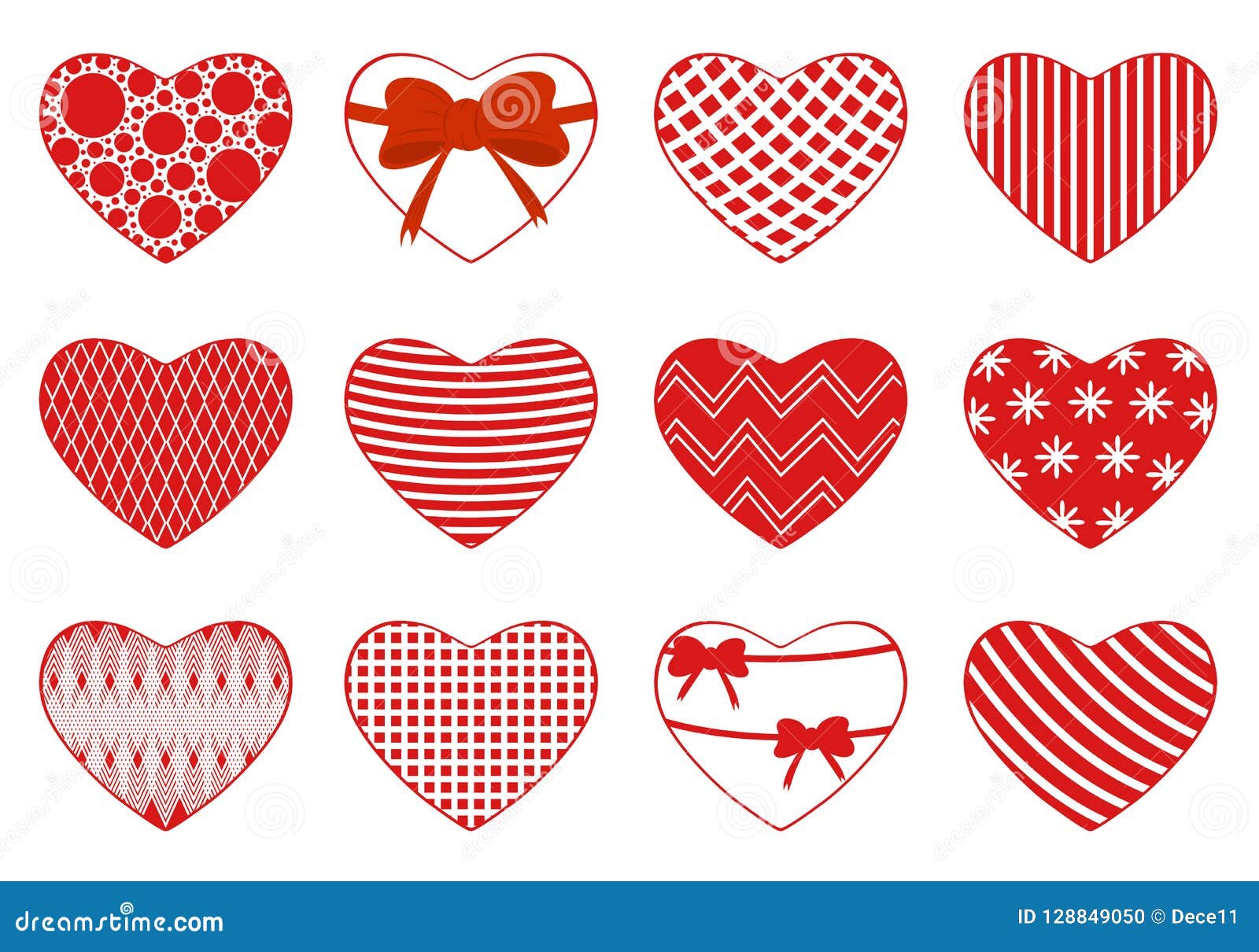 Set Of Different Hearts Icons - Vector Royalty-Free Stock Photography ...