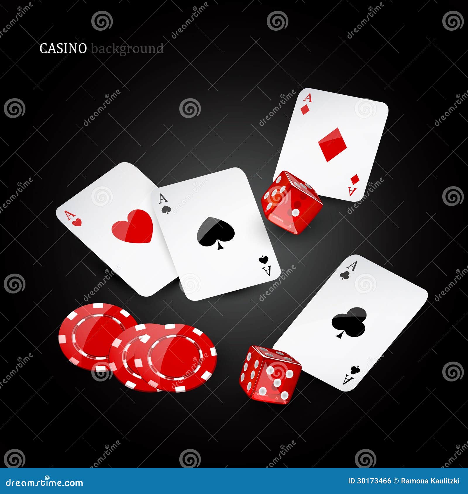 Poker elements stock illustration. Illustration of roulette - 30173466