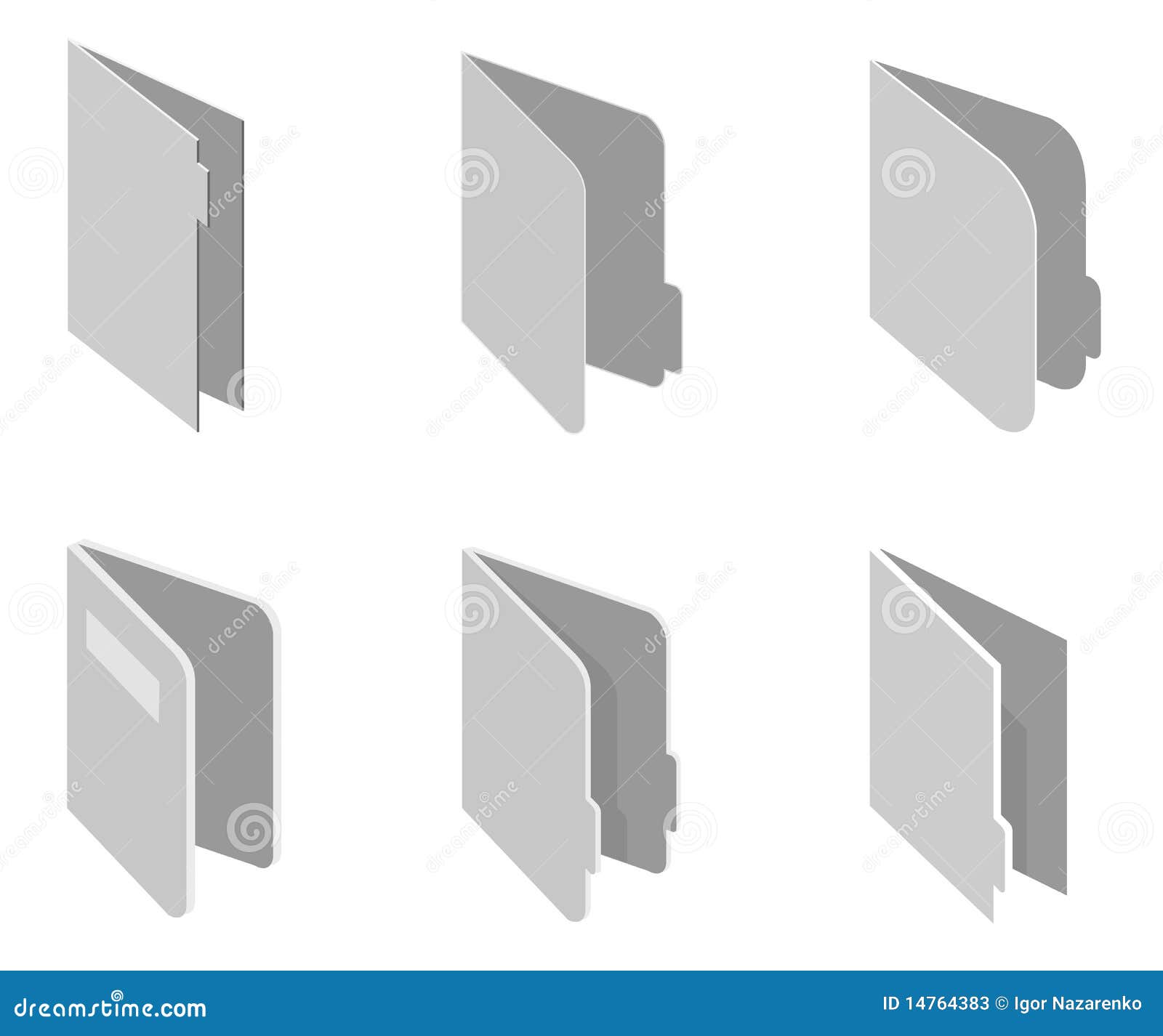 Illustration of Different Style Paper Folders Stock Vector ...