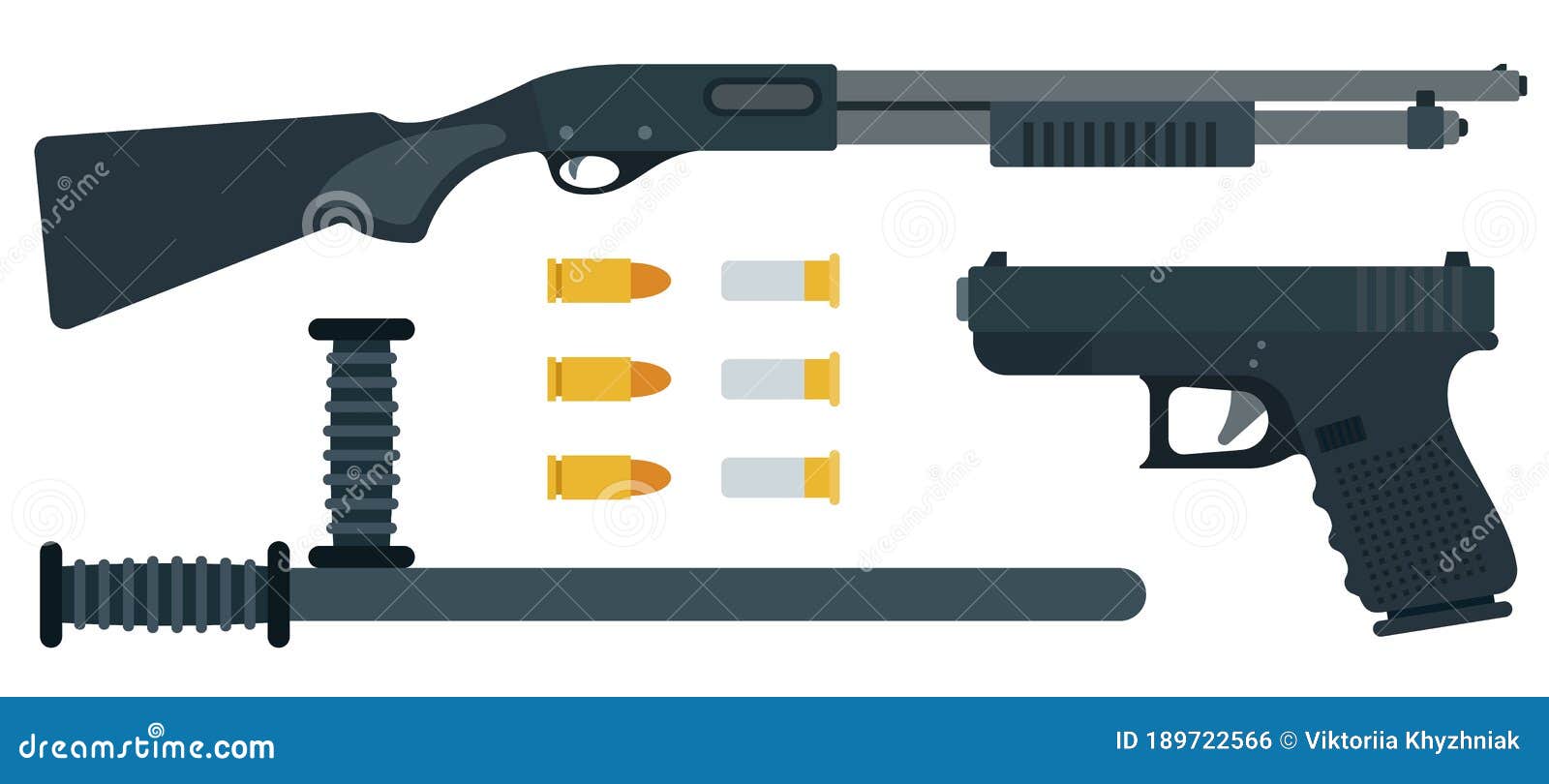 Types Of Weapons Cartoon Icons In Set Collection For Design.Firearms ... Types Of Weapons Cartoon Icons In Set Collection For Design.Firearms ...