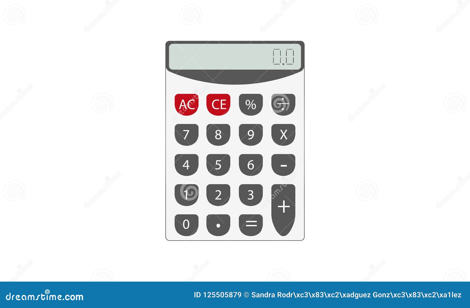 Illustration of the Digital Calculator Object. the Electronic Machine ...
