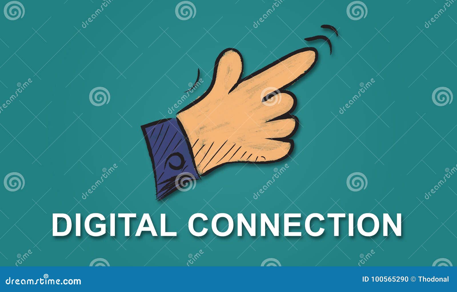 Concept of Digital Connection Stock Illustration - Illustration of ...