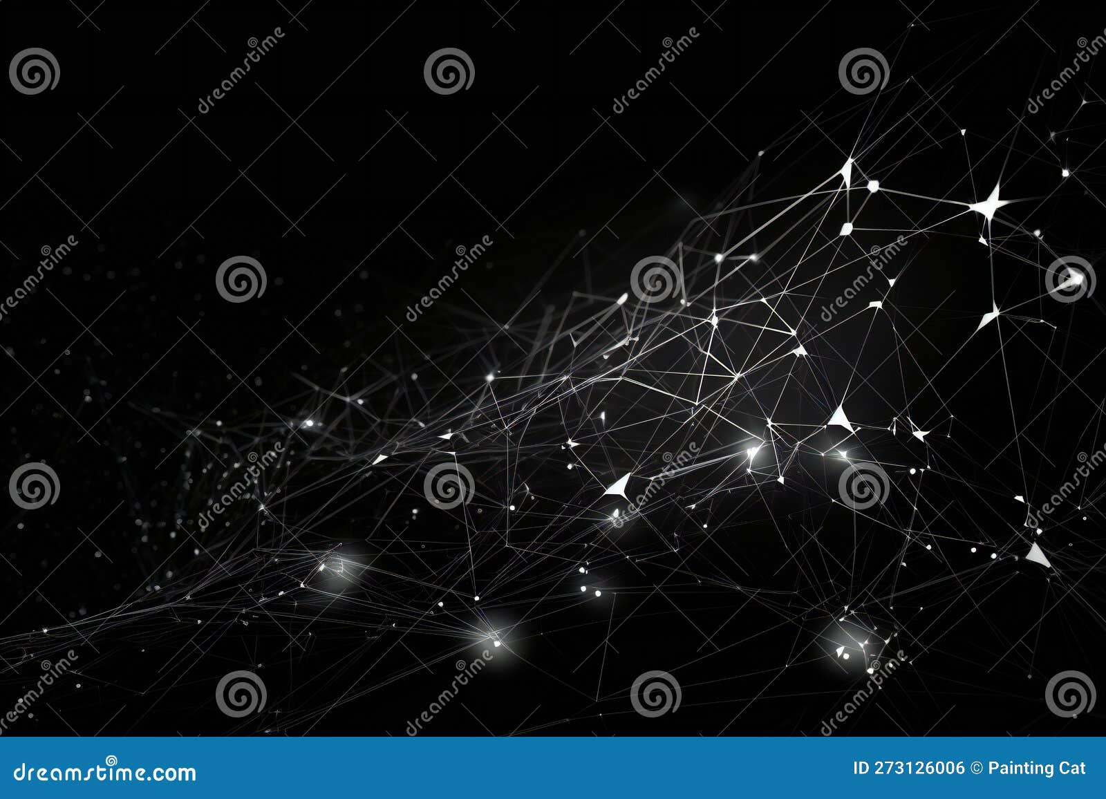 Digital Connection Dots and Lines Technology, Abstract, Planetarium ...