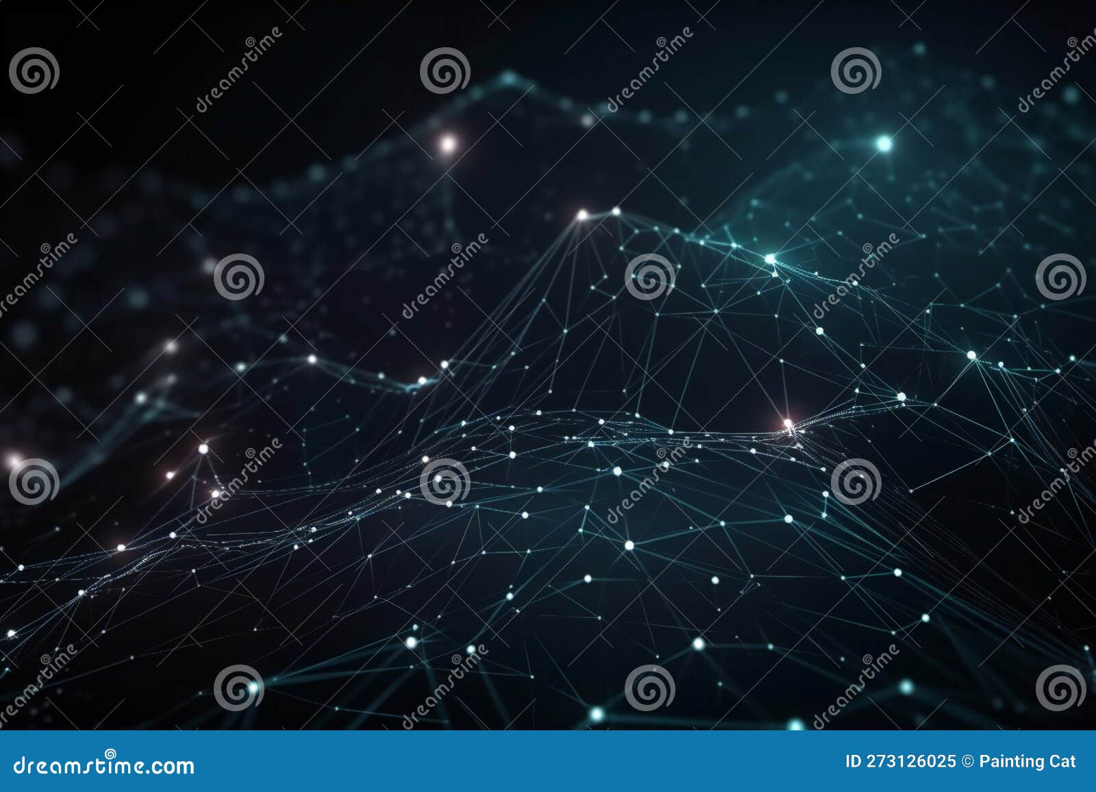 Digital Connection Dots and Lines Technology, Abstract, Planetarium ...