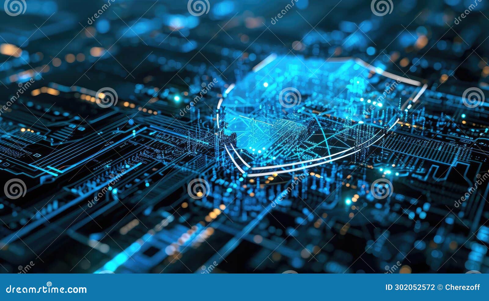 Illustration of Digital Protection Stock Photo - Image of internet ...