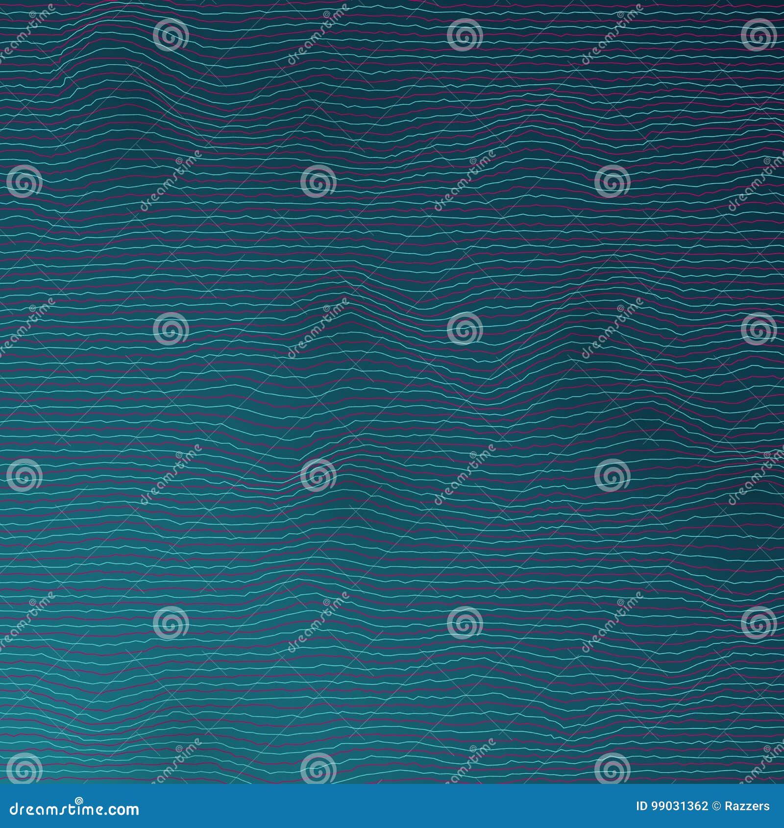 Digital Sound Wave Distortion. Vector Equalizer Frequency Glitch Effect ...
