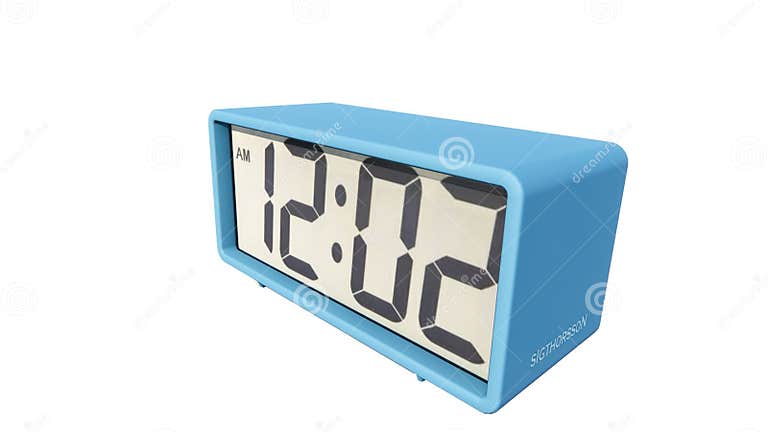 Illustration of a Digital Table Clock Which is a Time Display Stock ...