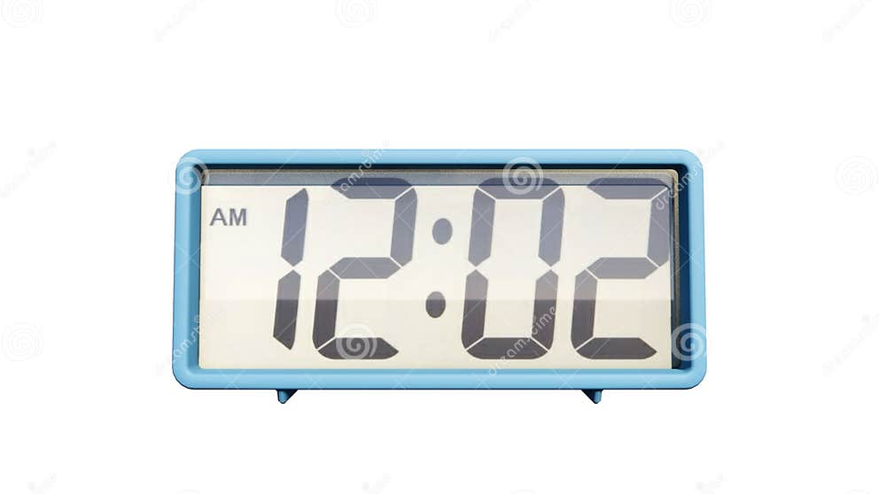 Illustration of a Digital Table Clock Which is a Time Display Stock ...
