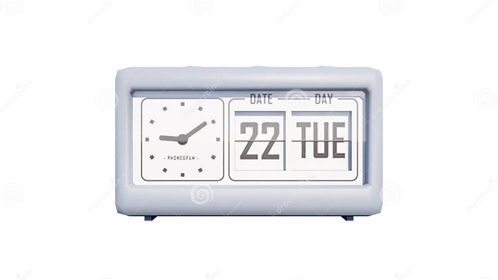 Illustration of a Digital Table Clock Which is a Time Display Stock ...
