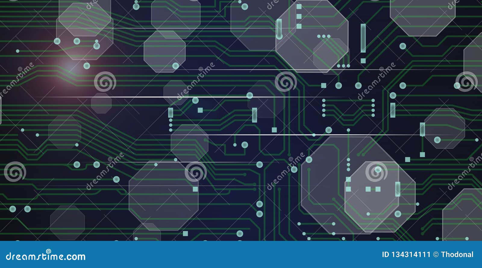 Concept of Digital Technology Stock Illustration - Illustration of ...