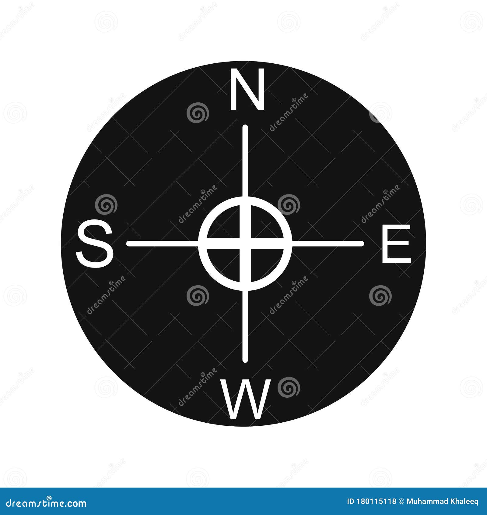 Illustration Of Direction Mark (orientation Symbol) Icon ...