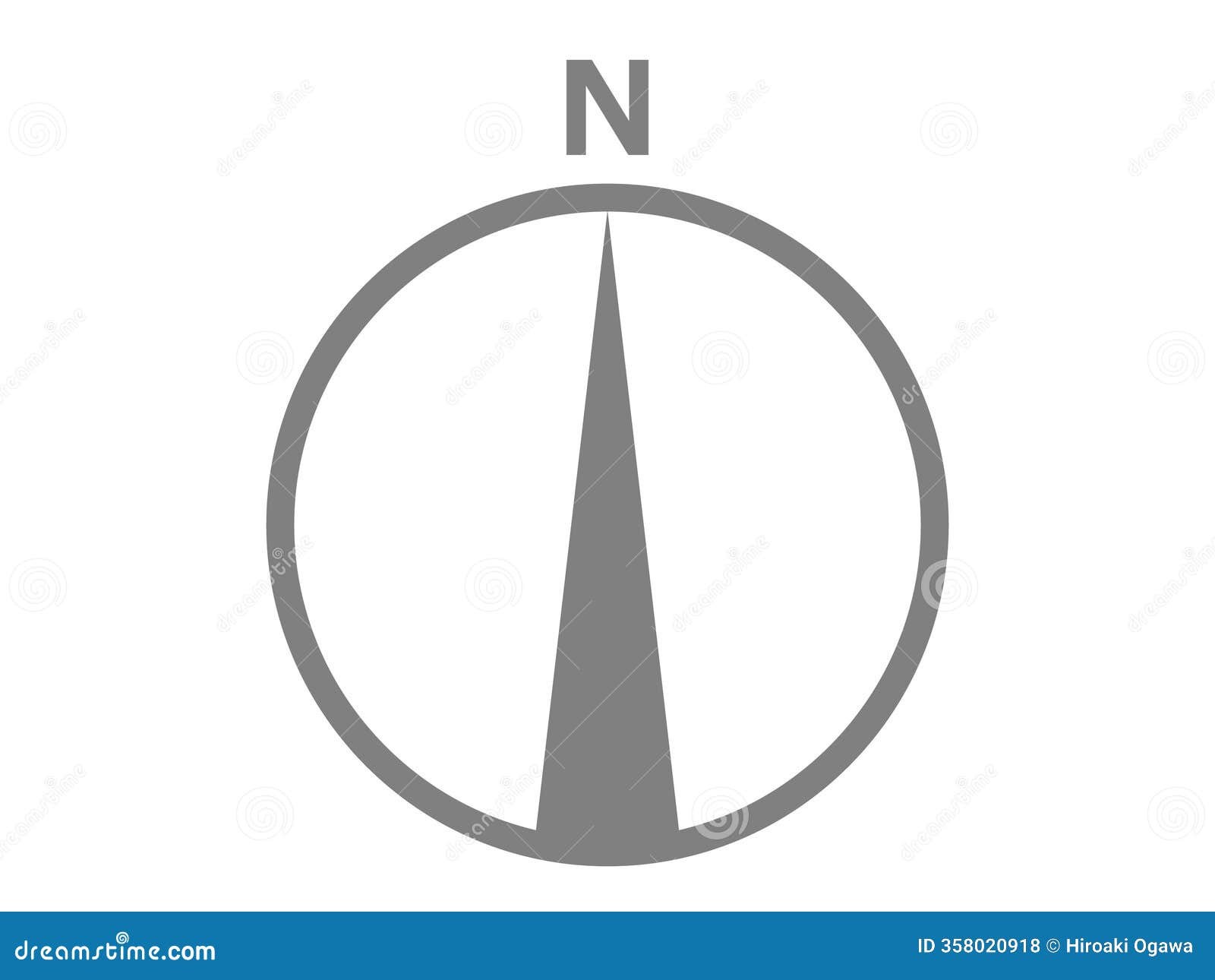 Illustration of Direction Mark (orientation Symbol) Icon Stock ...