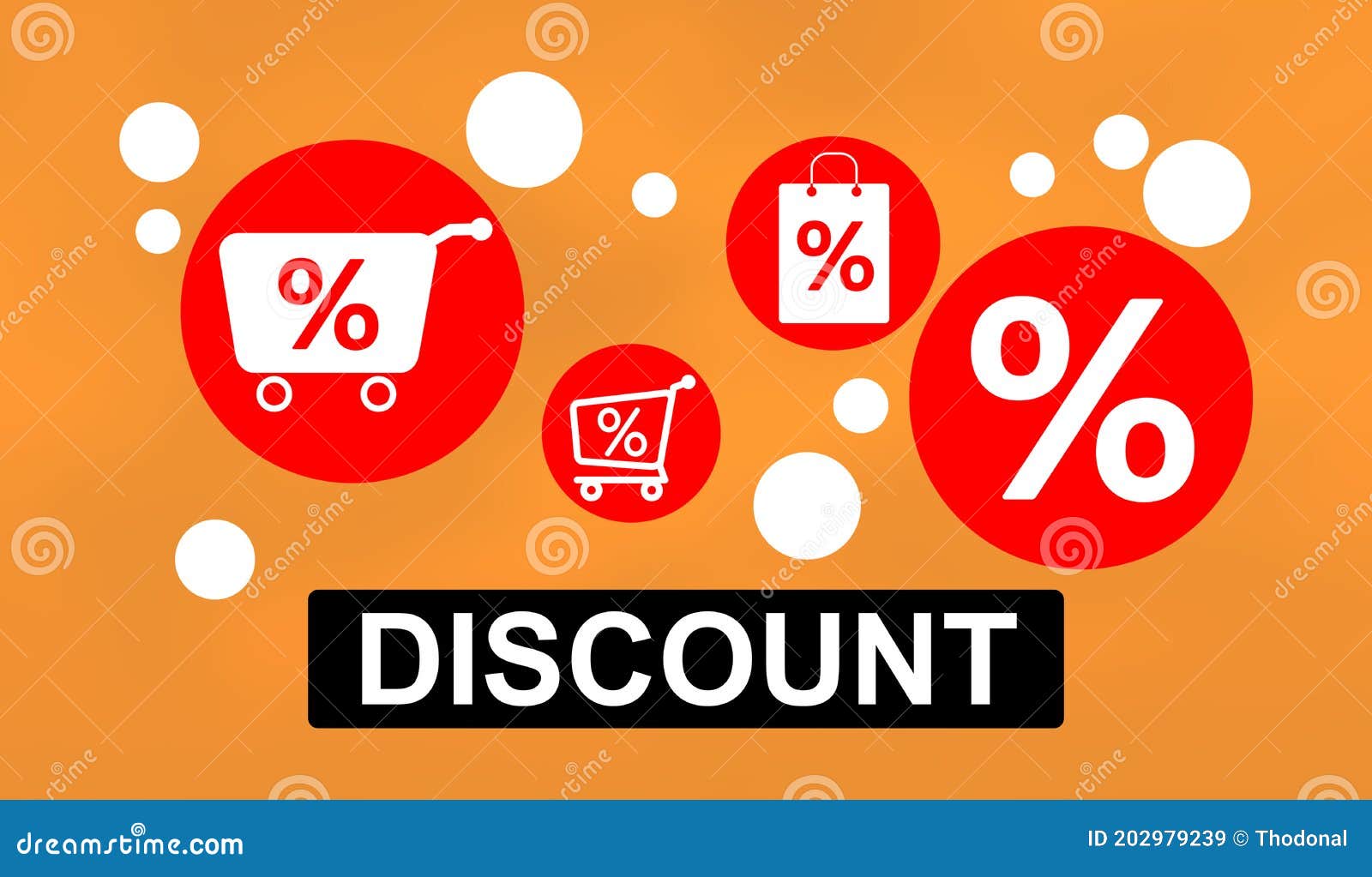 Concept of discount stock illustration. Illustration of retail - 202979239