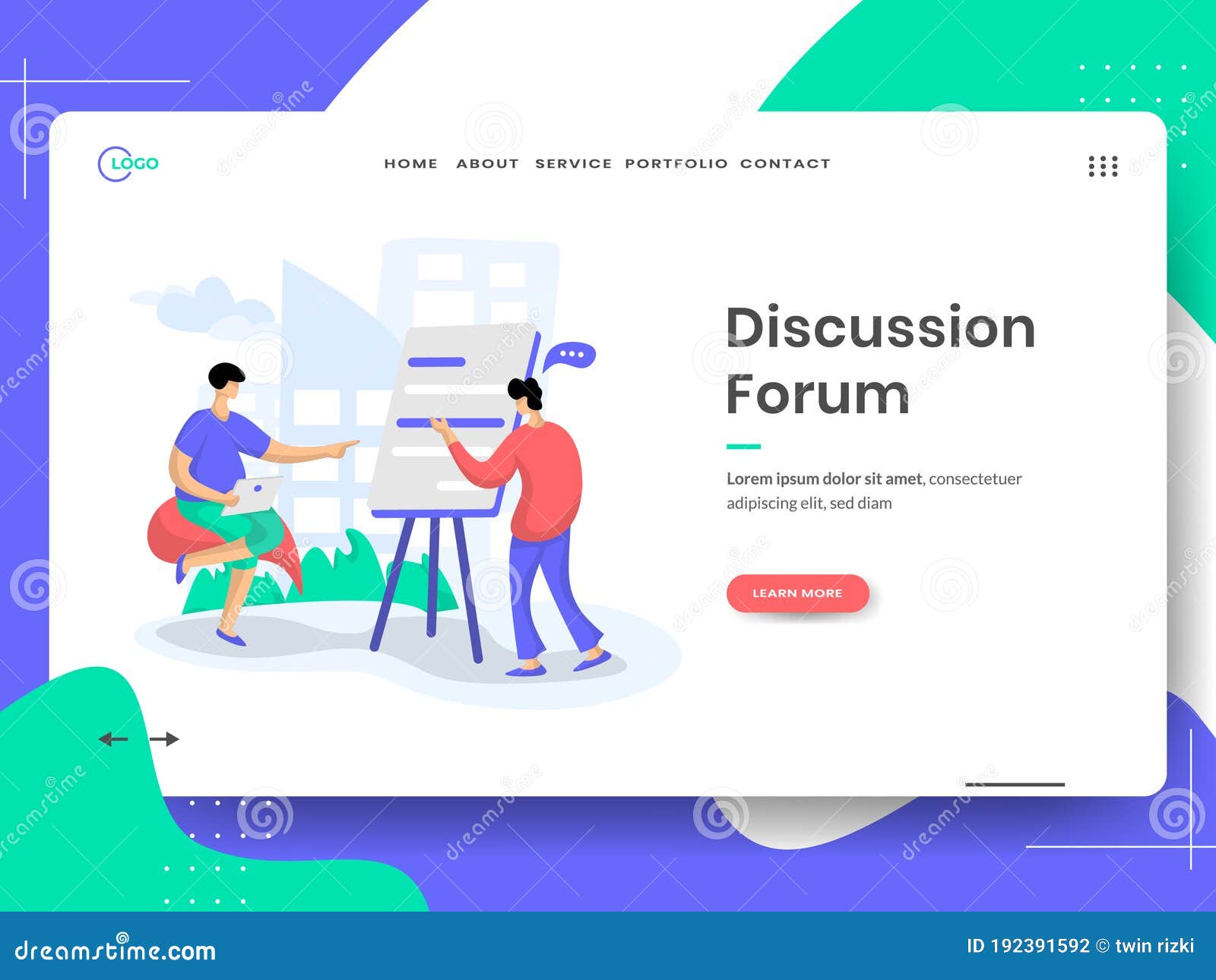 Illustration stock vector. Illustration of meeting, contact - 192391592