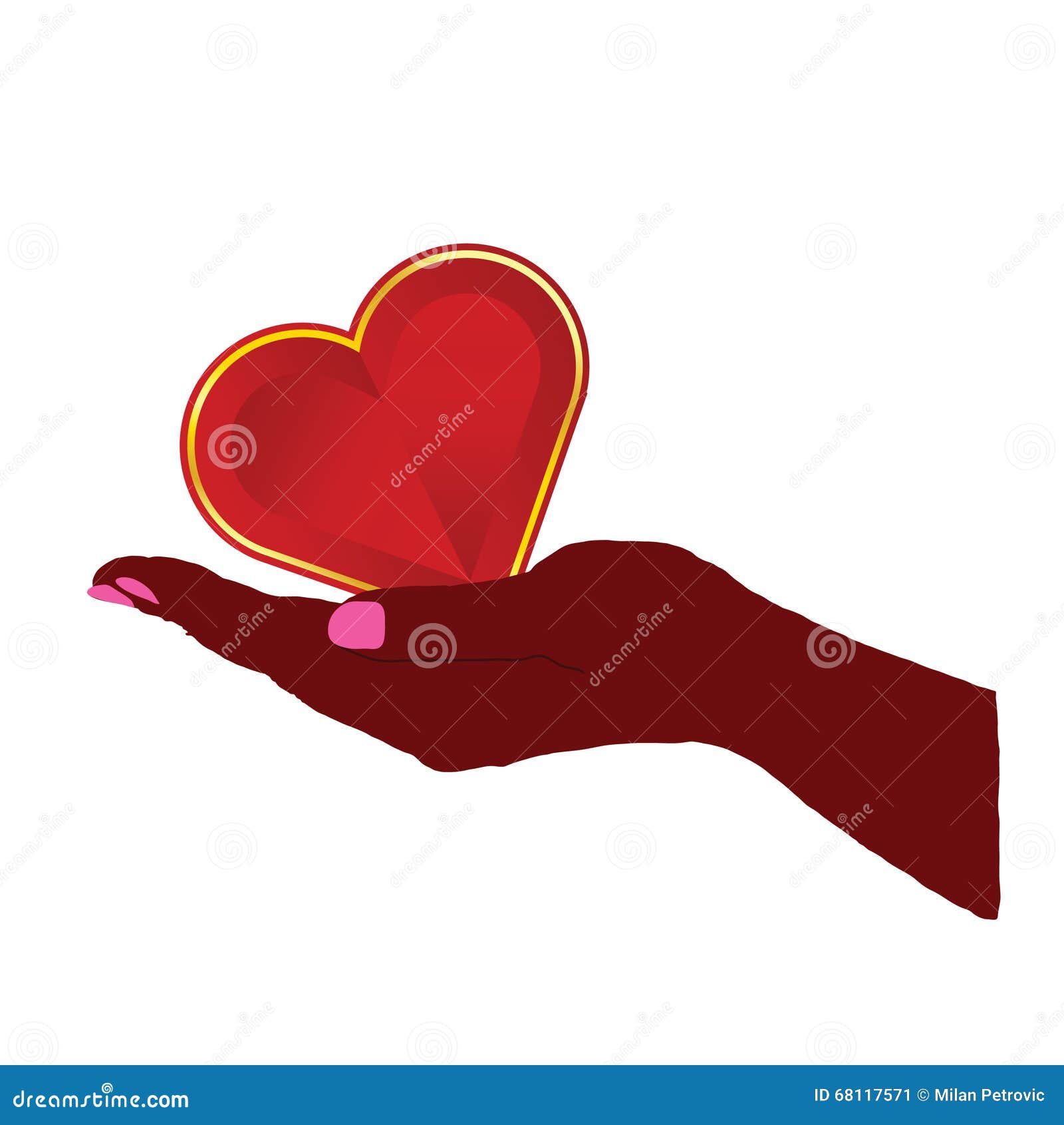 Illustration Disponible De Rouge De Coeur Illustration de Vecteur ...