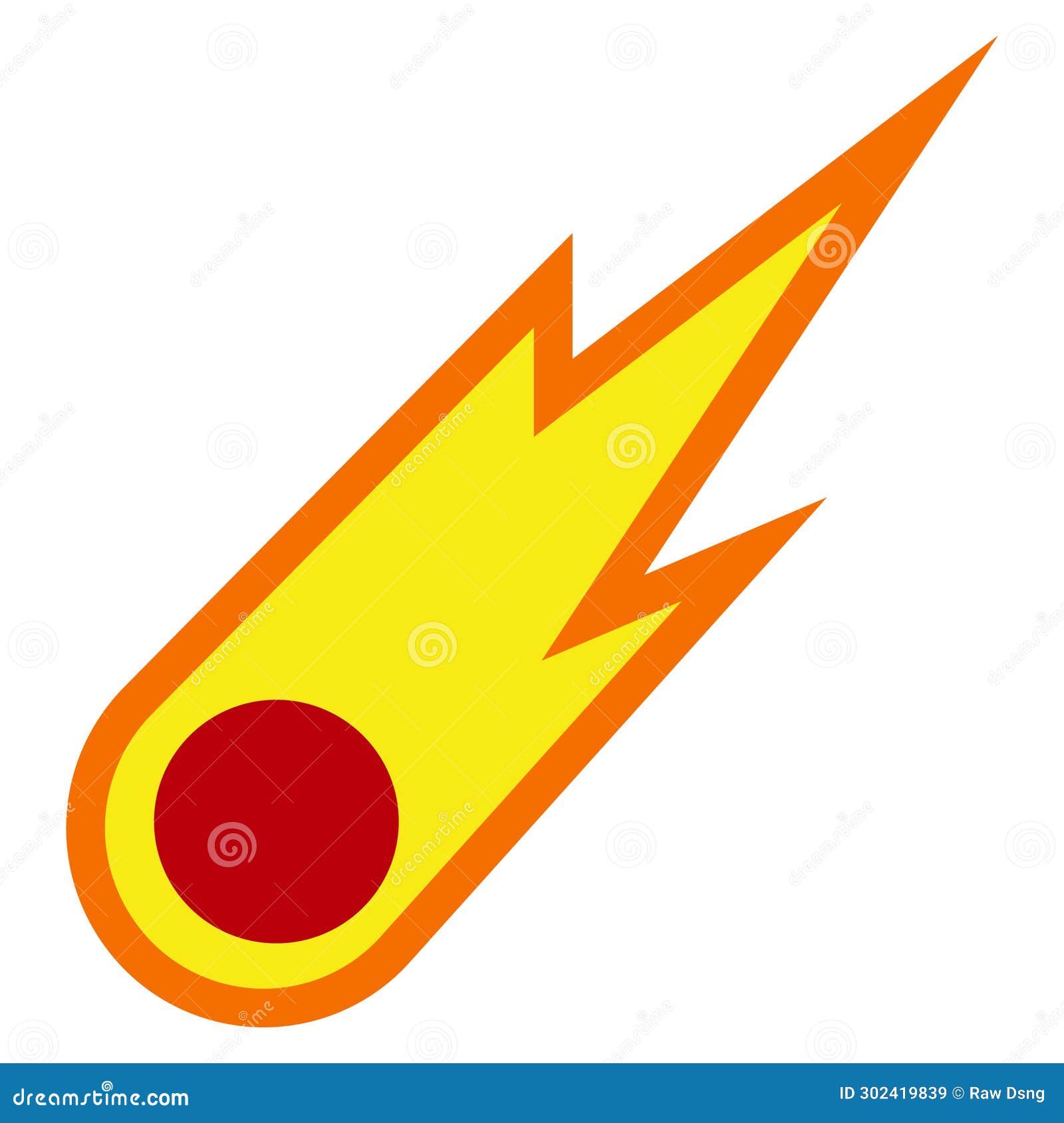 Illustration of a Distant Meteor from Outer Space Stock Vector ...