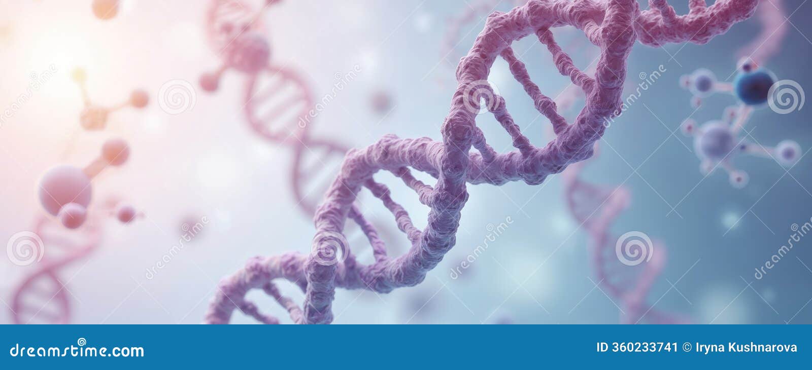Illustration of DNA Molecular Structure. Genetic Research, Gene ...