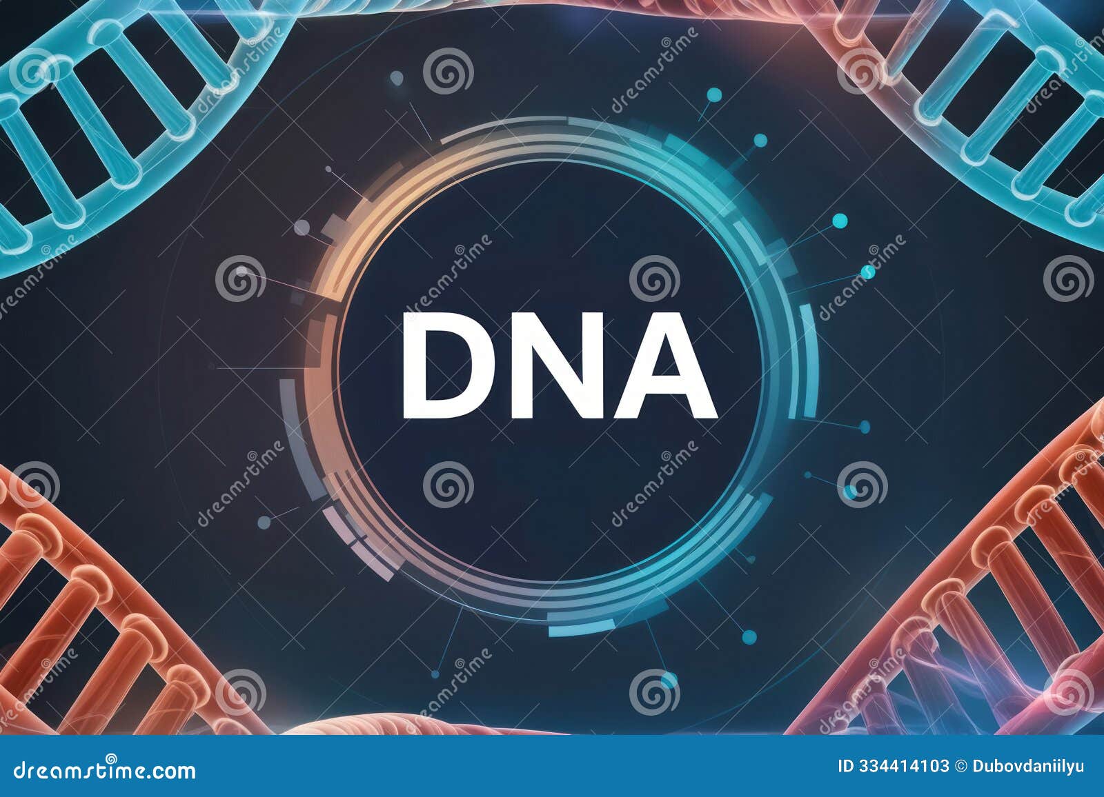Illustration of a DNA Molecule Done in a Vector Stylish Design, Ideal ...