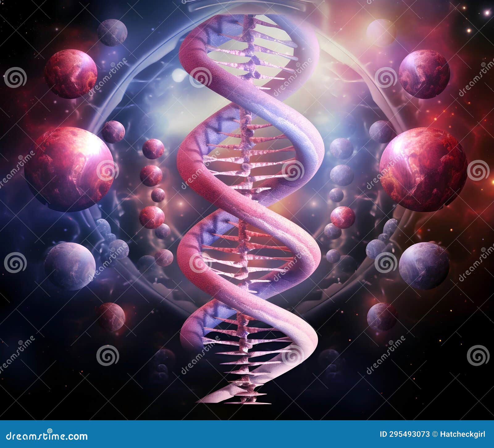 DNA Strand - Origin Of Life Royalty-Free Stock Image | CartoonDealer ...