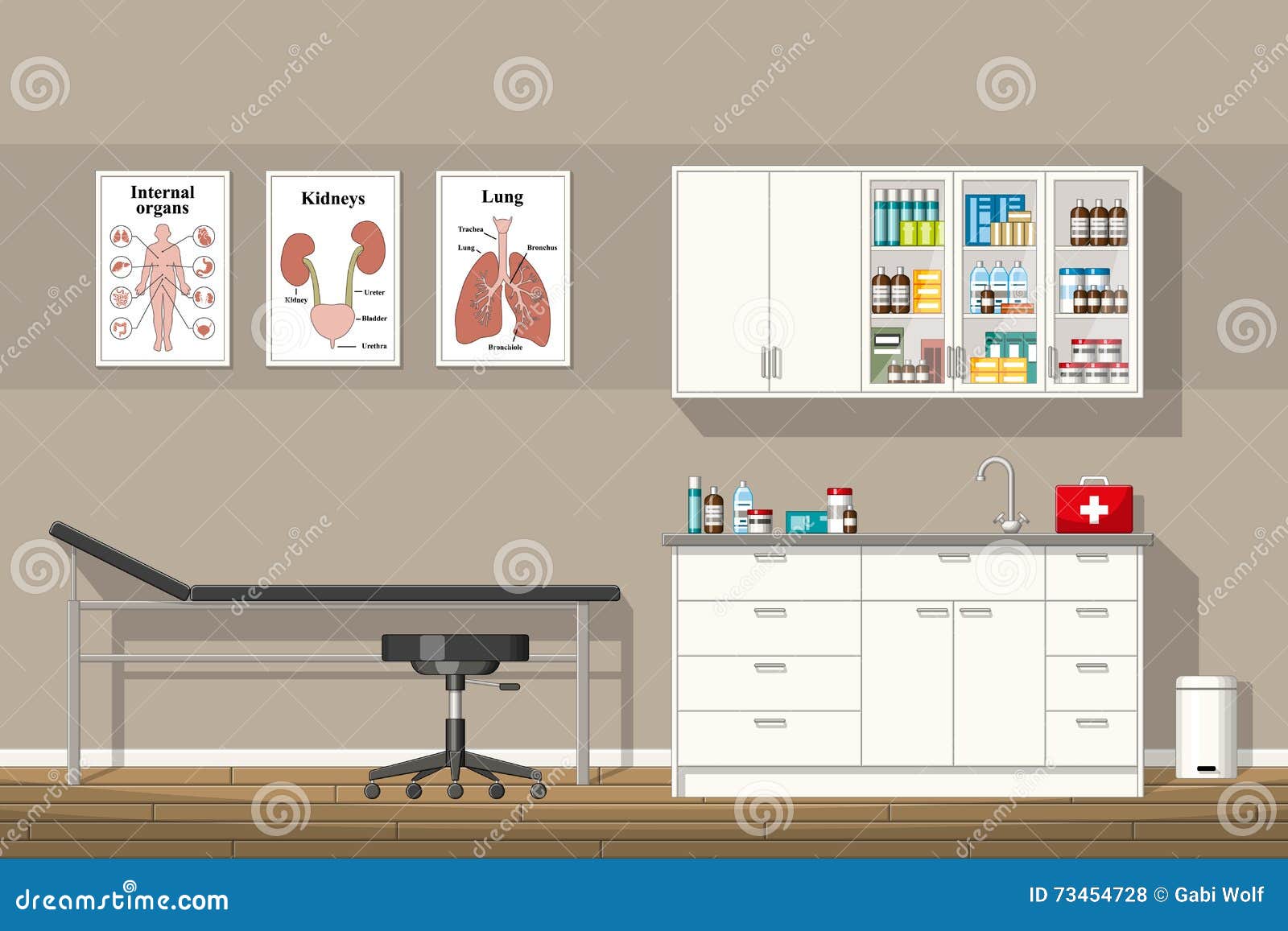 Illustration of a Doctor Office Stock Vector - Illustration of ...