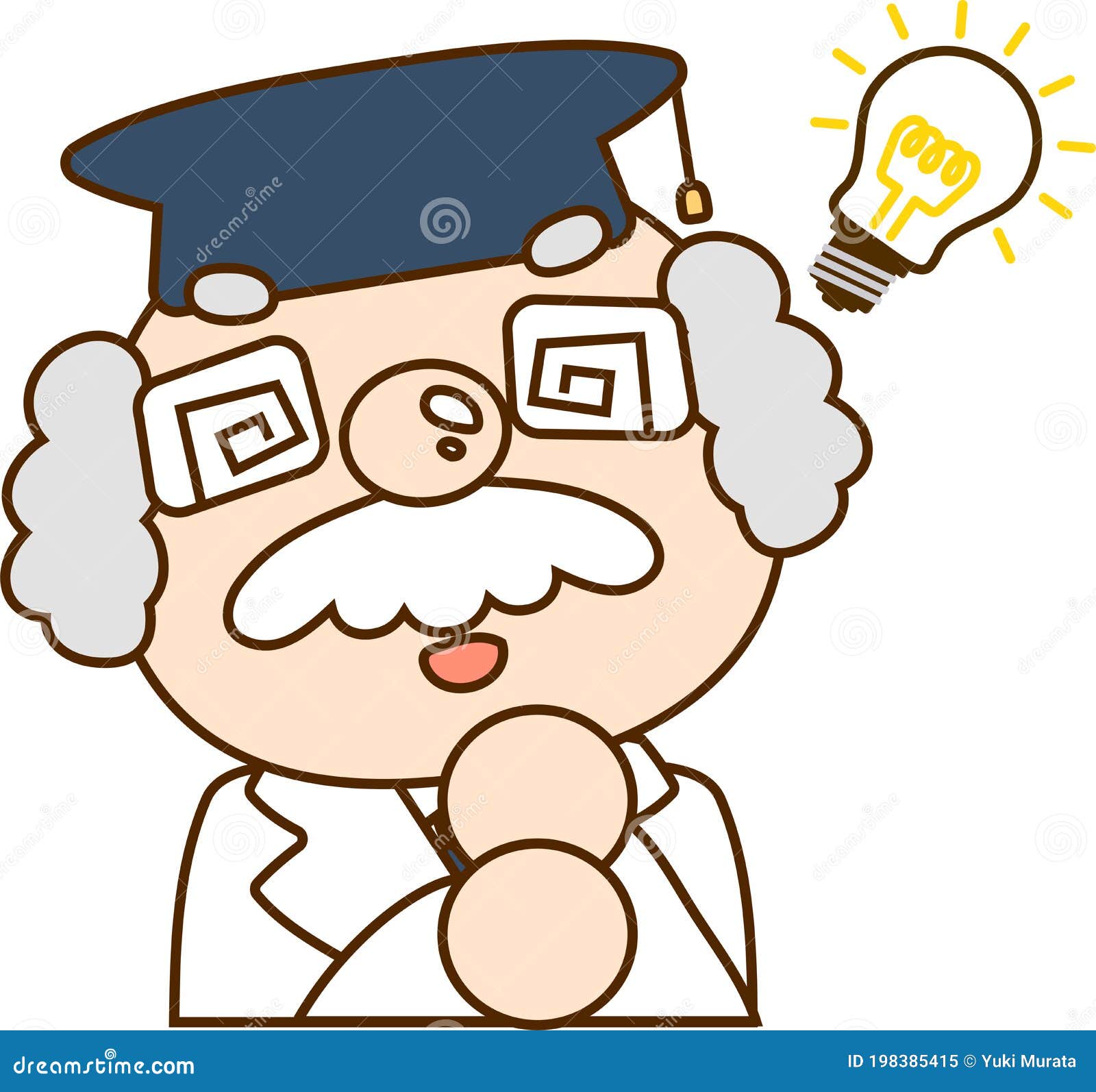 Knowledgeable Doctor`s Illustration Stock Illustration - Illustration ...